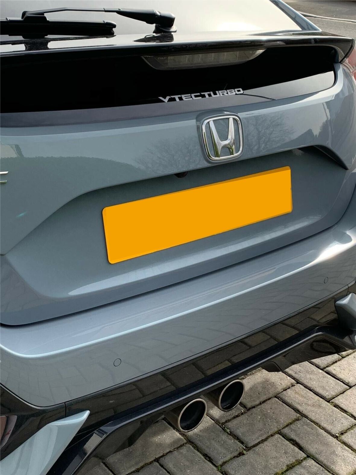 Zen Graphics - Vtec Turbo rear Glass Decal / Sticker for Civic FK2 / FK8