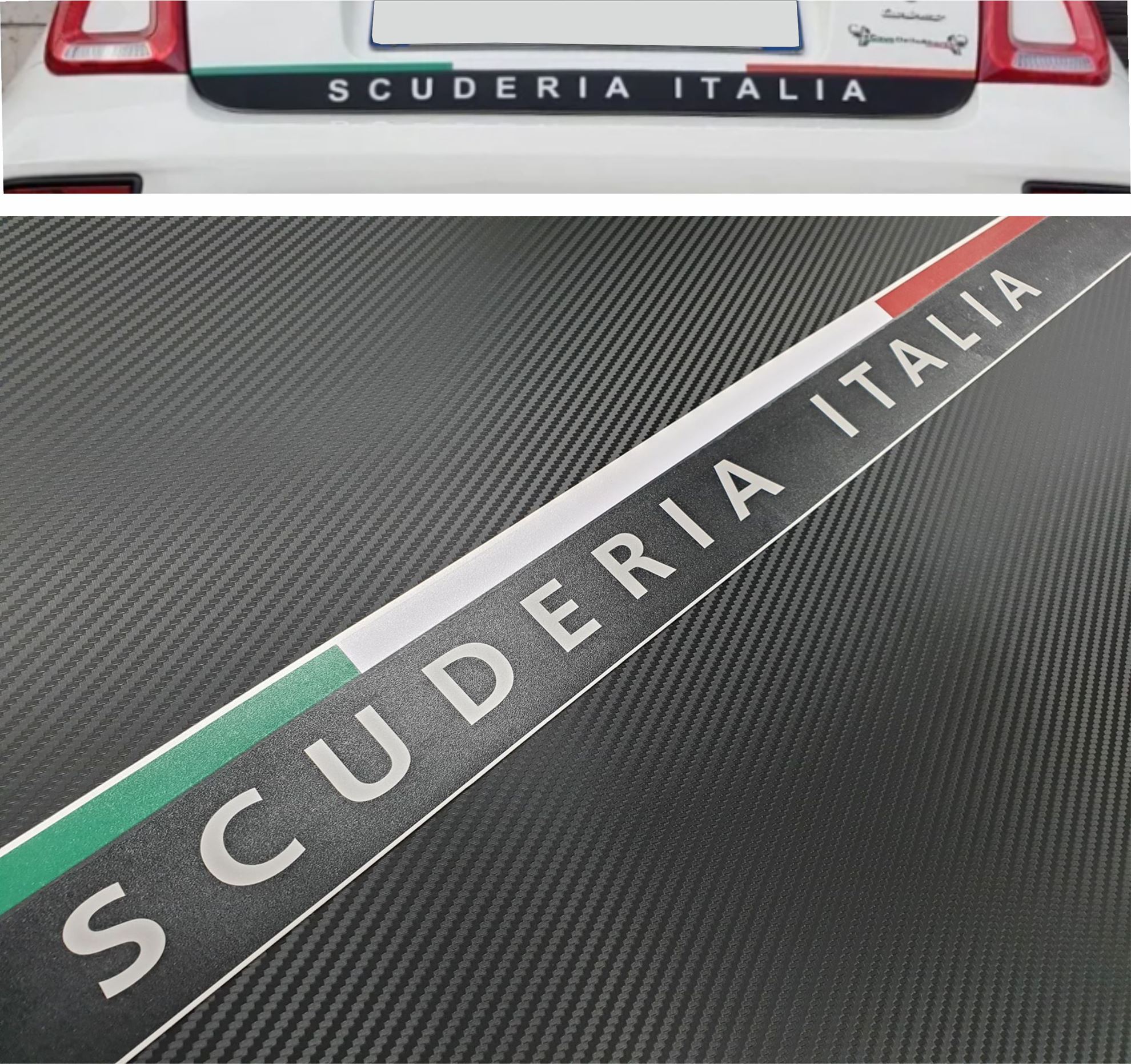 Zen Graphics - Fiat 595 / 500 Abarth Scuderia Italia lower Hatch Decal ...