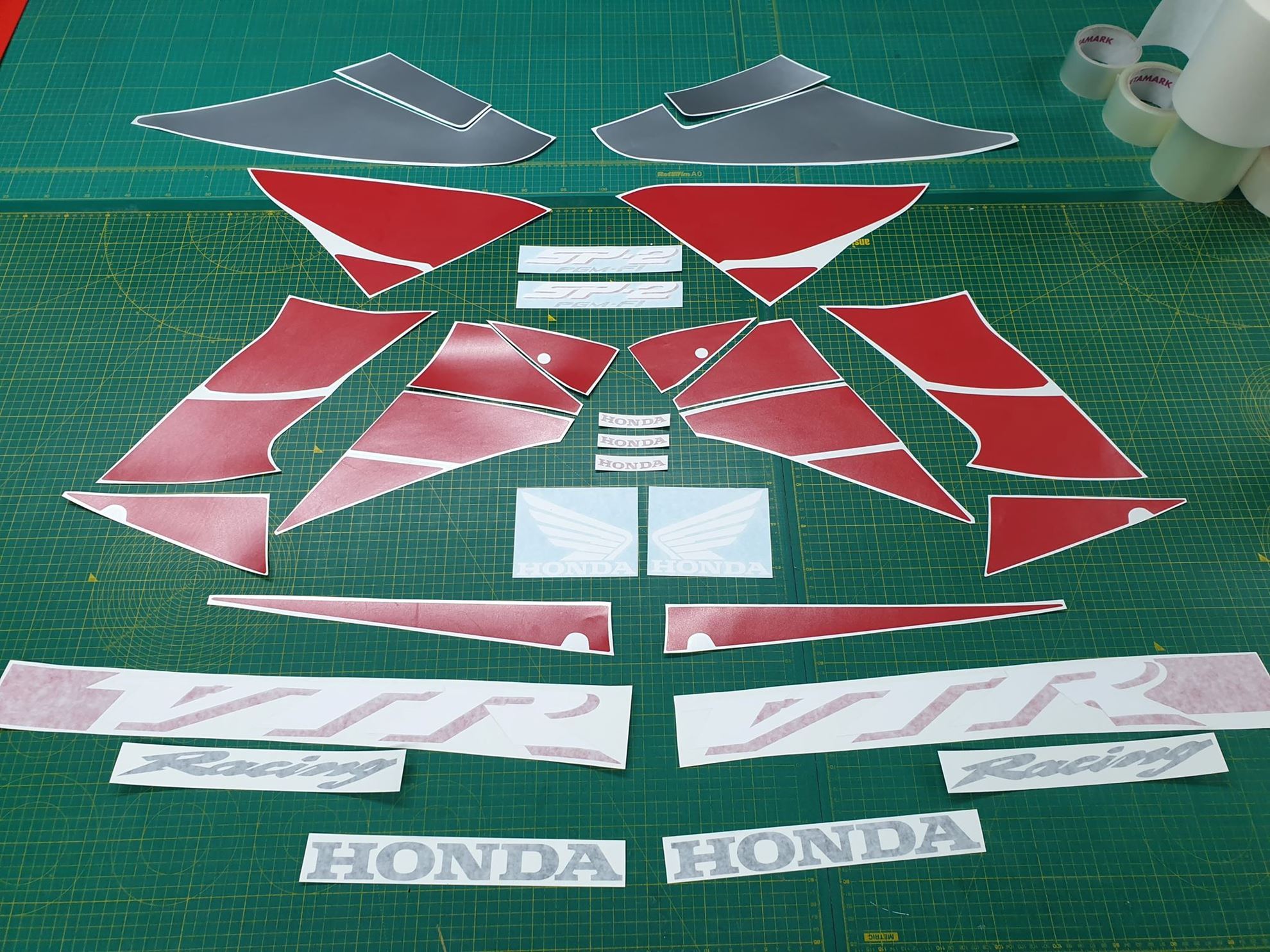 Zen Graphics - Honda VTR 1000 SP2 2002 full Restoration Decals / Stickers