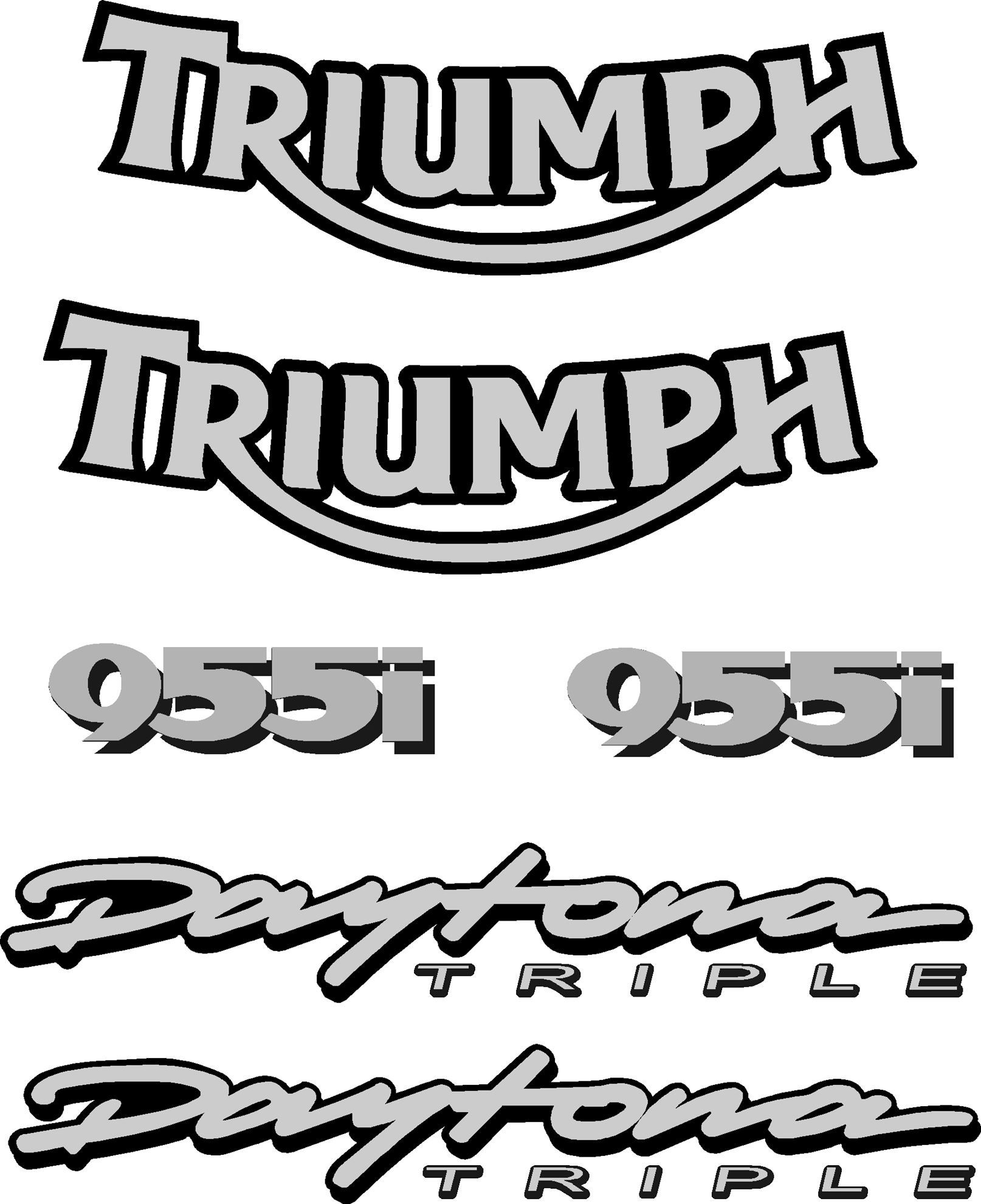 Zen Graphics - Triumph Daytona Triple 955i replacement Decals / Stickers