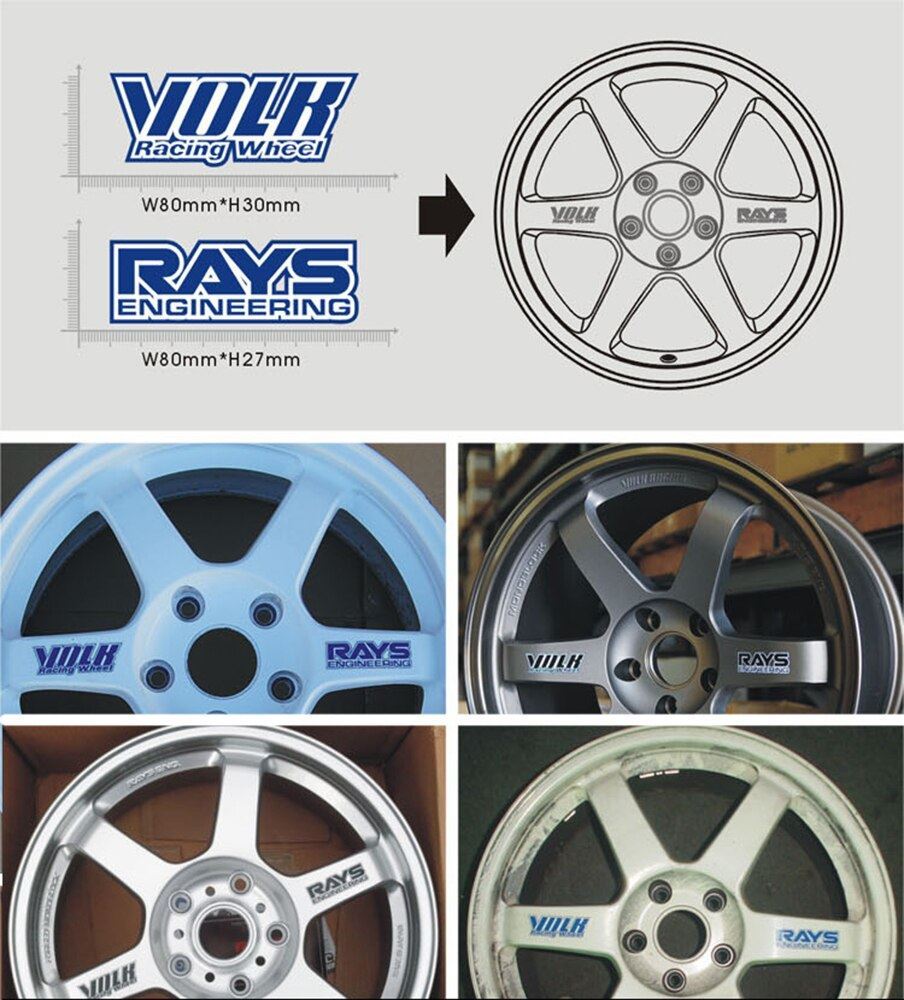 Zen Graphics - Rays Engineering / Volk Racing Wheel replacement Decals ...