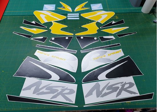 Zen Graphics - Honda NSR 125 1998 - 1999 replacement Decals / Stickers