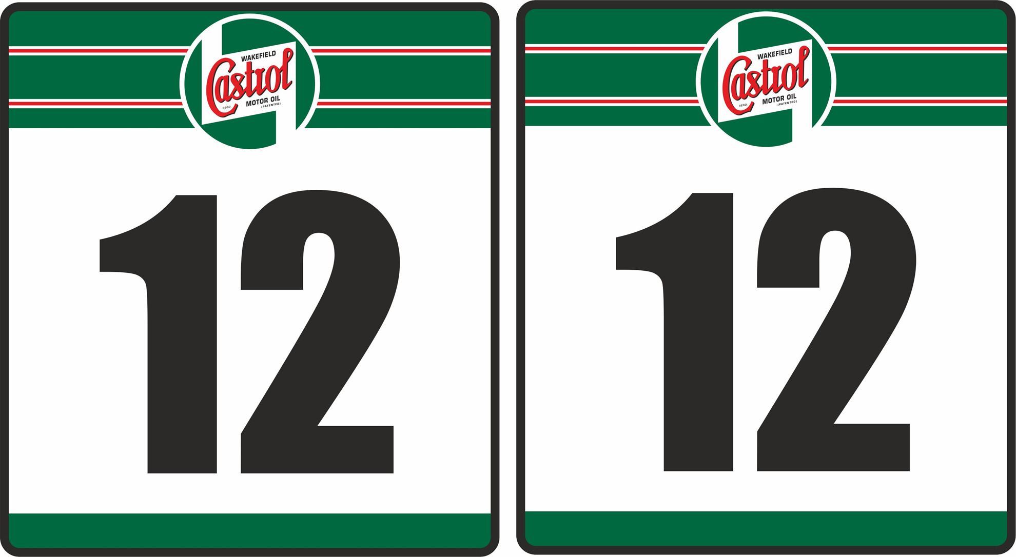 Zen Graphics - Castrol racing Door Numbers