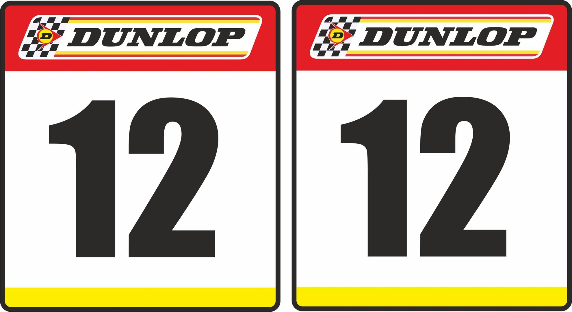 Zen Graphics - Dunlop racing Door Numbers