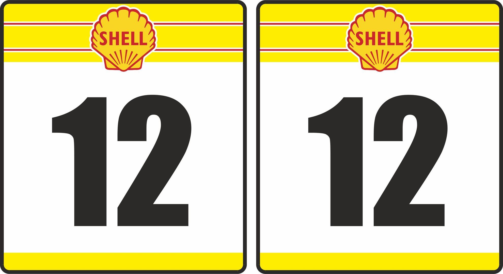 Zen Graphics - Shell racing Door Numbers