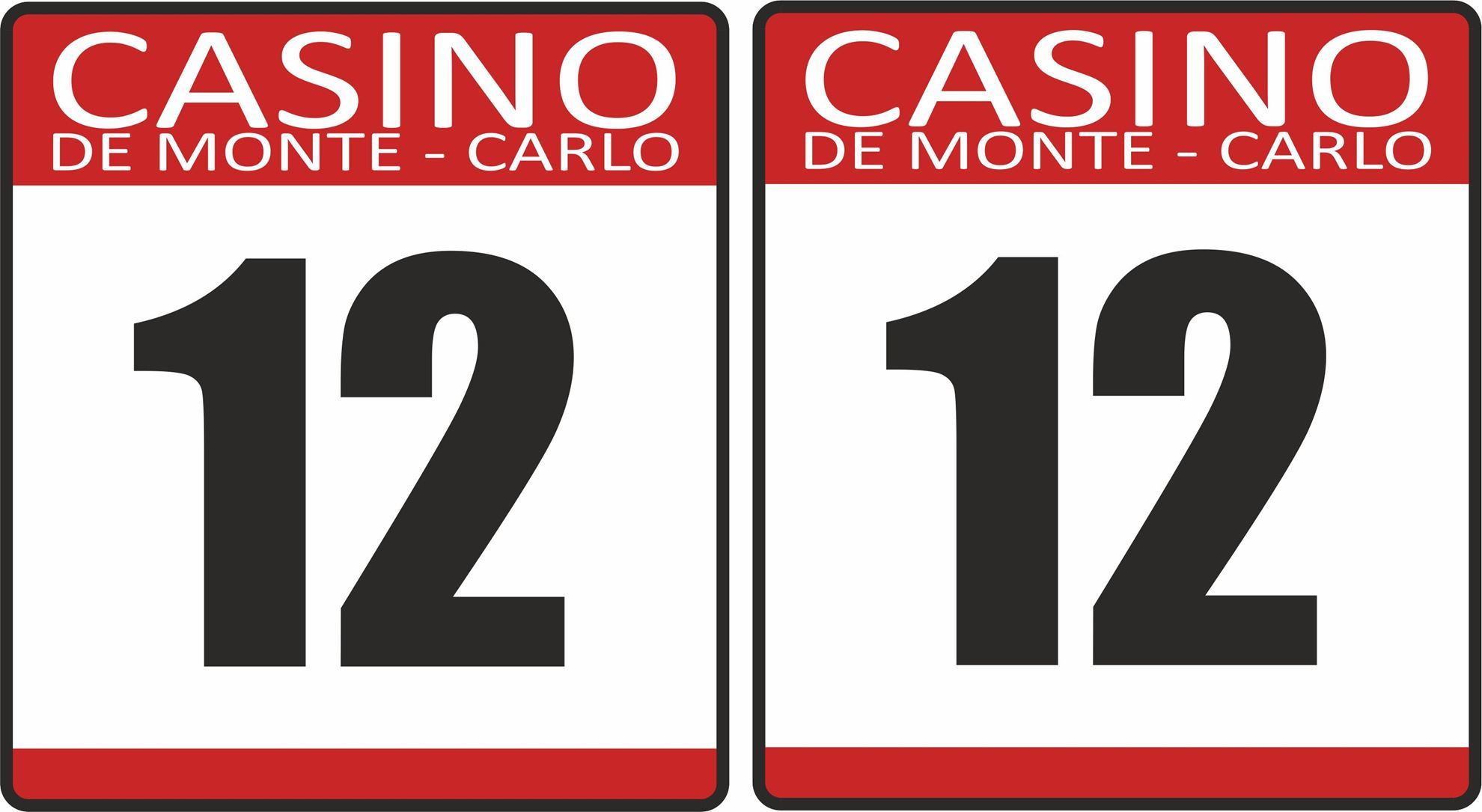 Zen Graphics - Casino De Monte Carlo racing Door Numbers