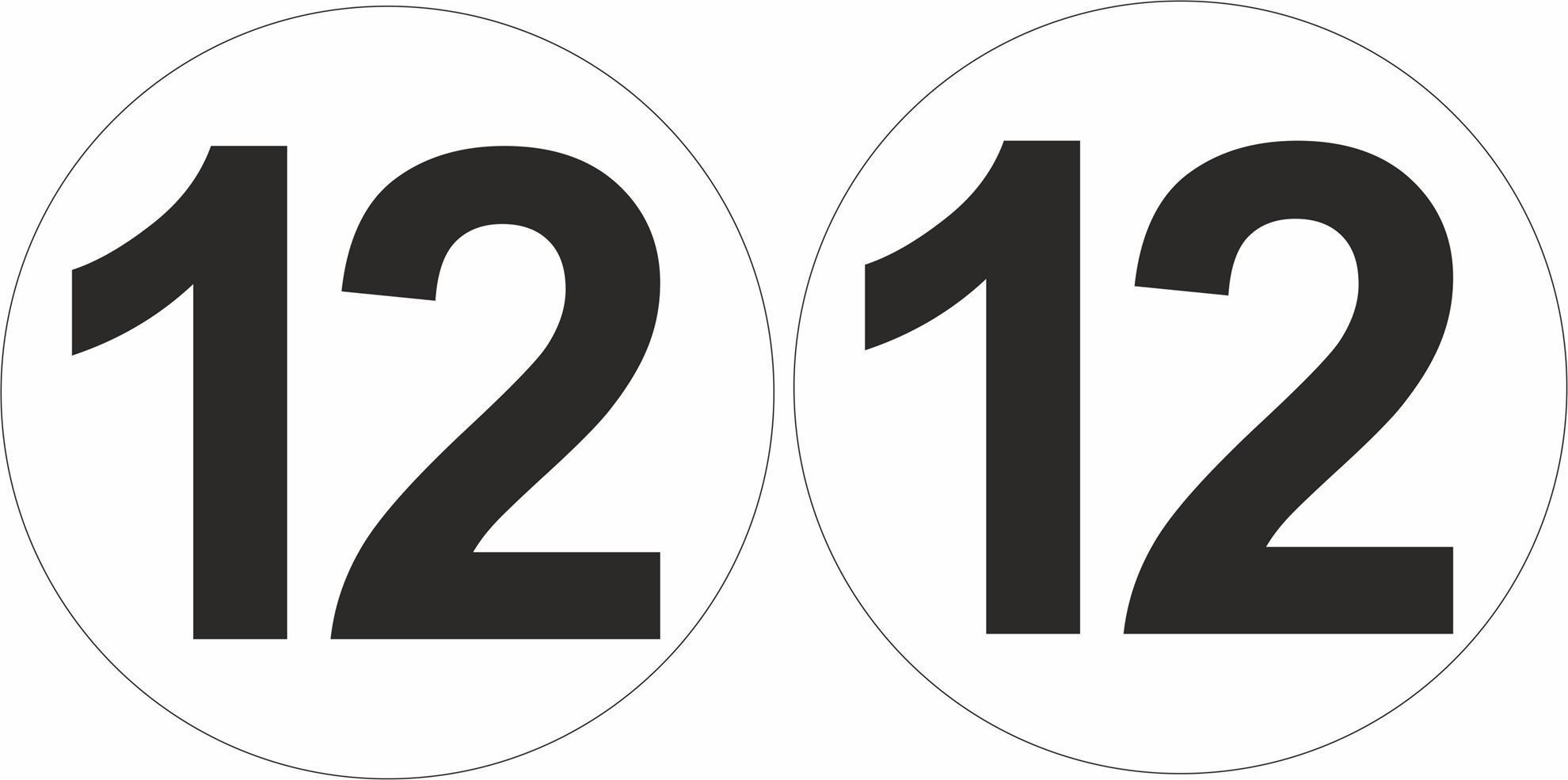 Zen Graphics - Classic racing Door Numbers