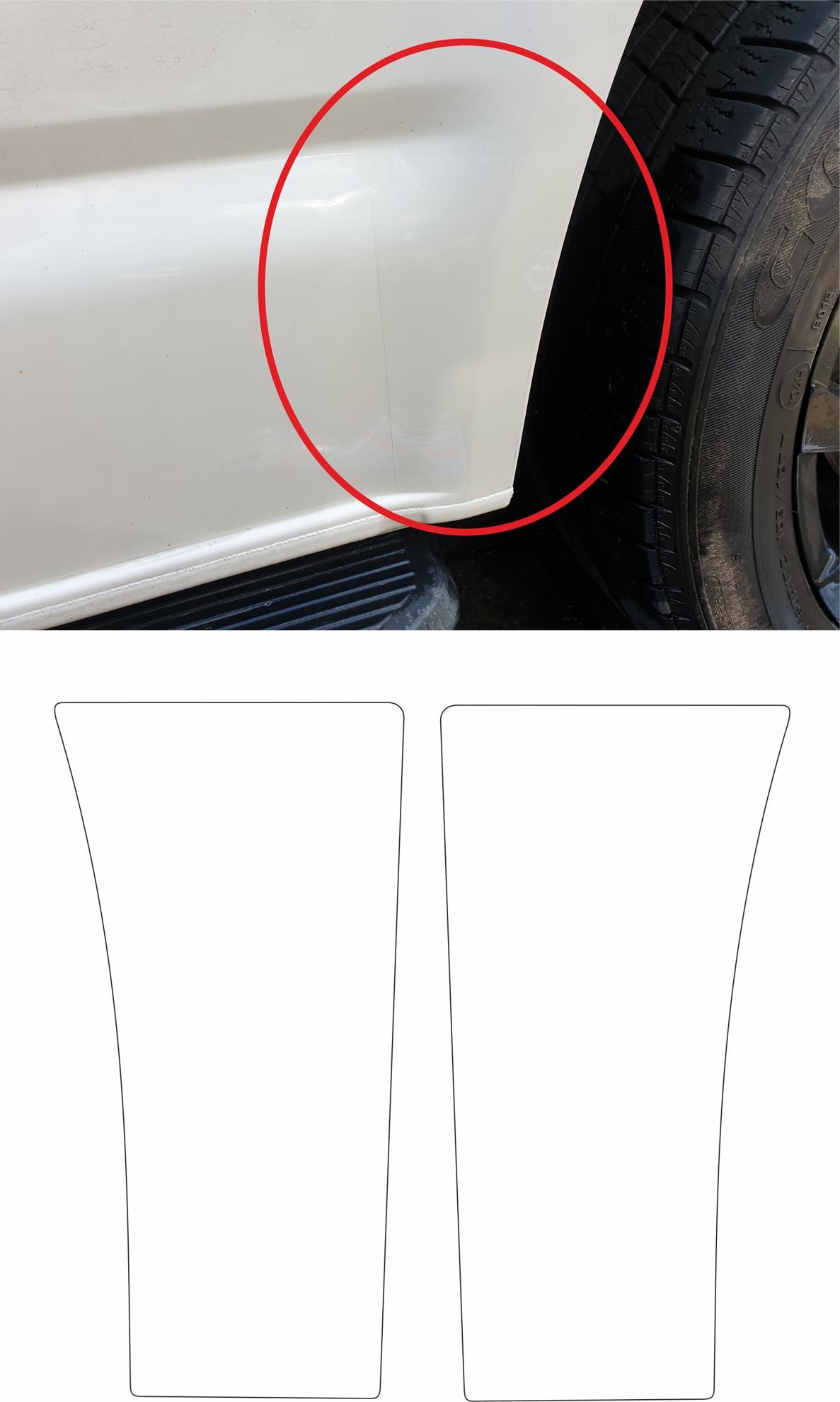 Zen Graphics - VW T5 / T6 Stone Guard Paint Protection Film (REAR ARCHES)