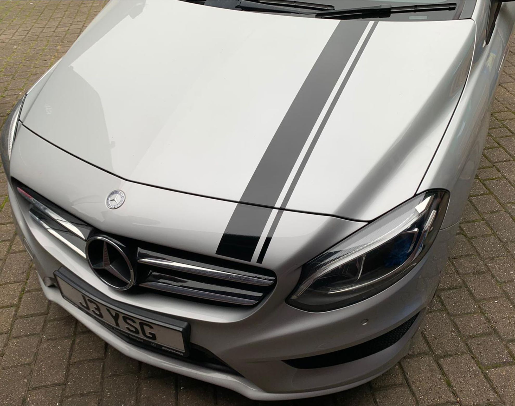 Zen Graphics - Mercedes B Class AMG Side & Bonnet Stripes / Stickers