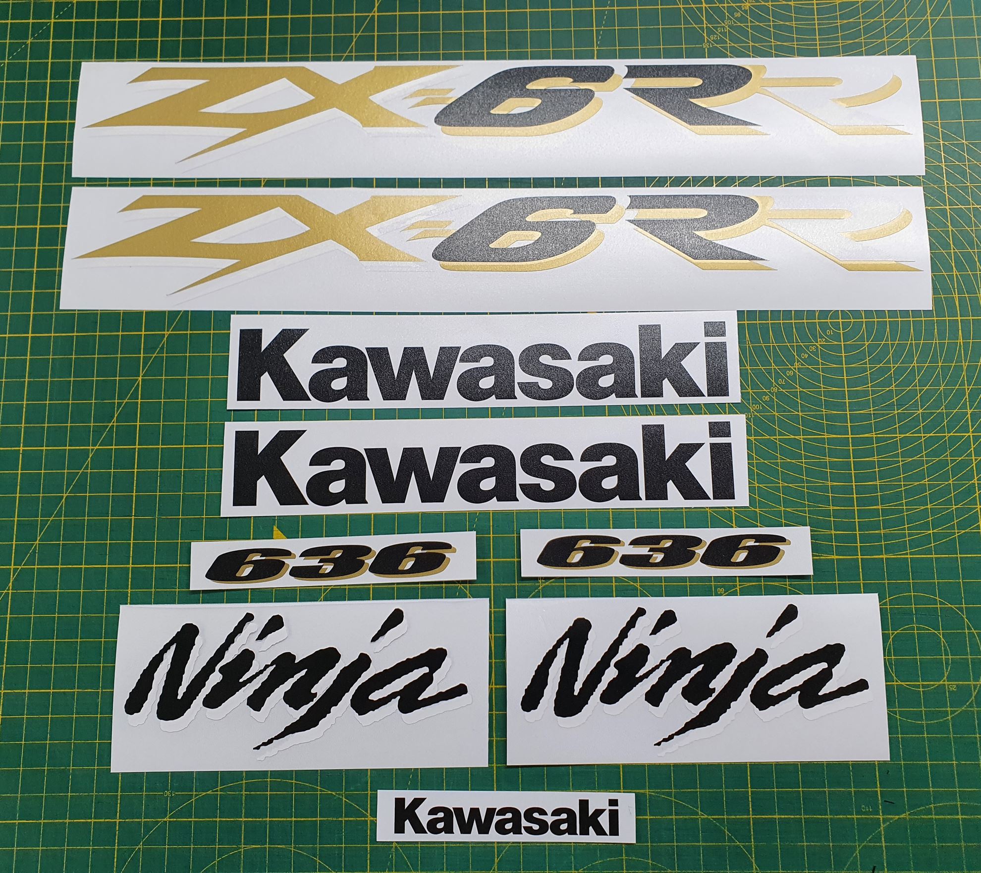 Zen Graphics - Kawasaki ZX-6RR 636 2003 - 2004 replacement Decals ...