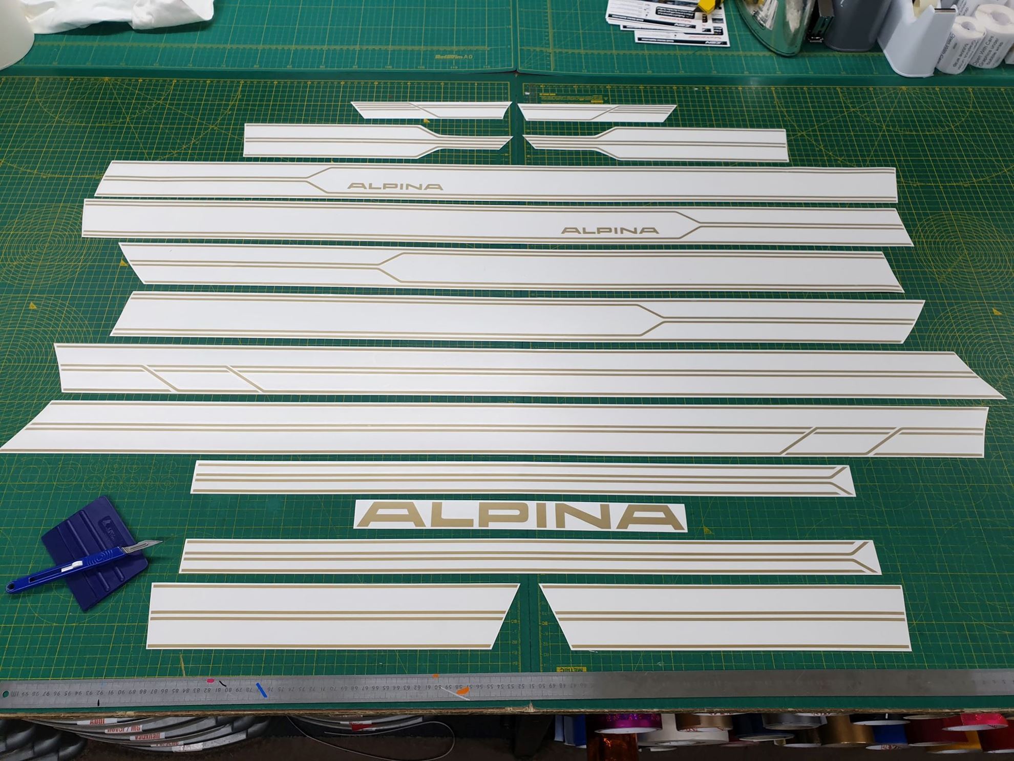 Zen Graphics - BMW 7 Series E38 Alpina side , front and rear Stripes ...