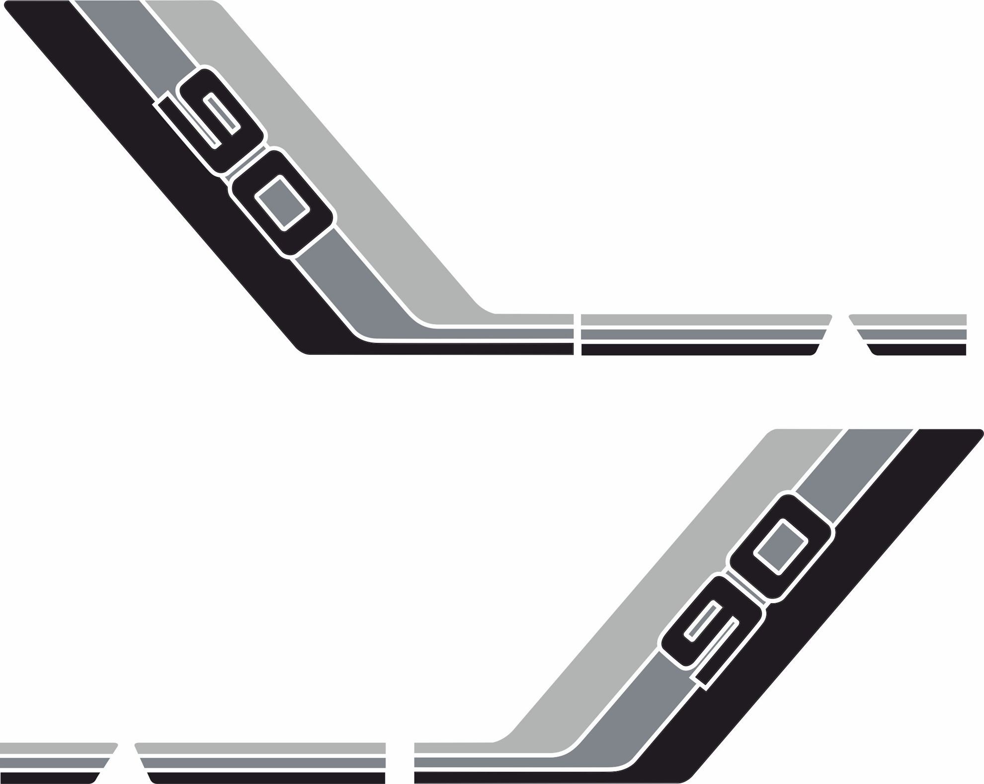 Zen Graphics - Defender 90 1988- 1990 side Decals / Stickers