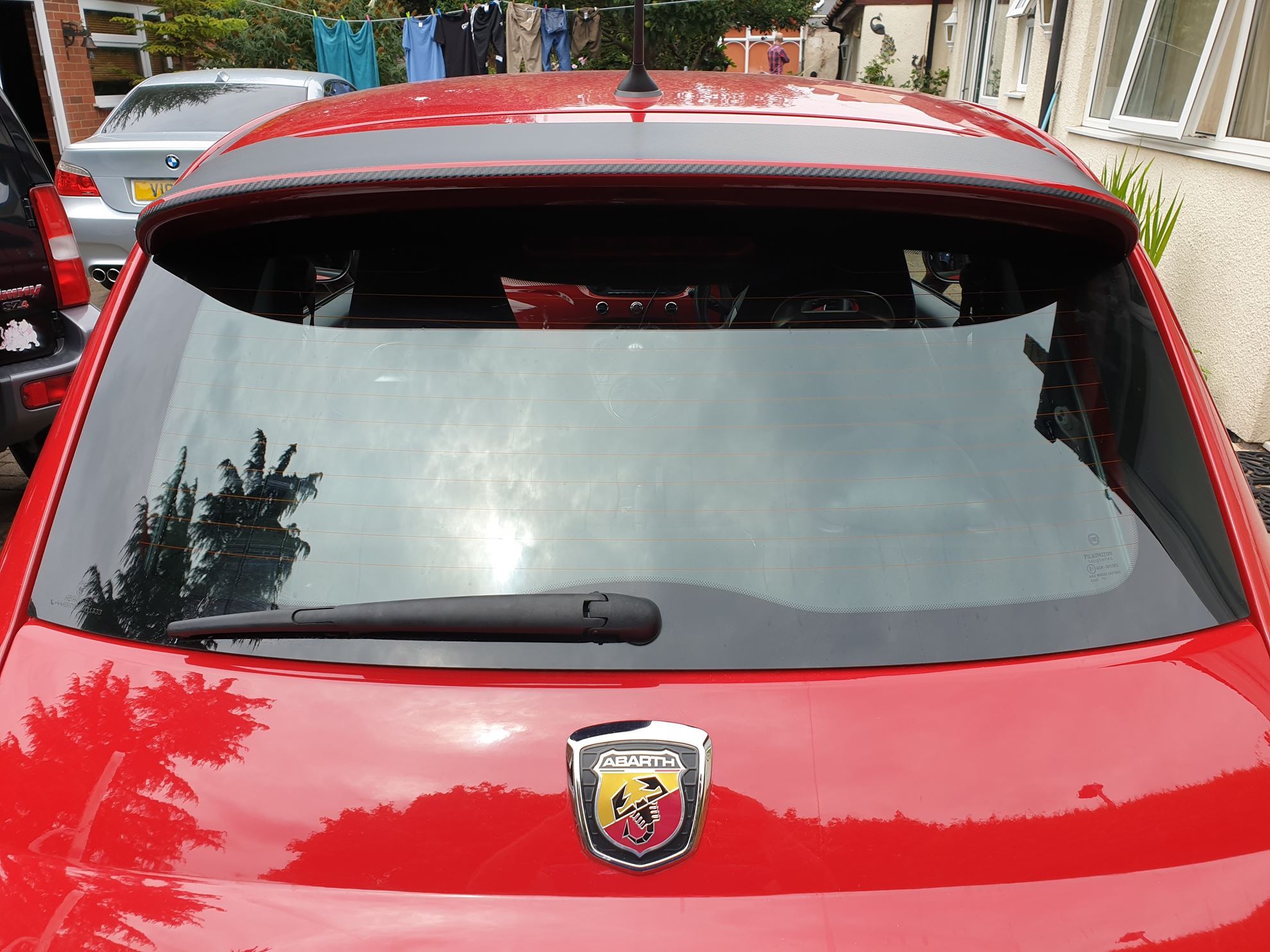 Zen Graphics - Fiat 595 rear Spoiler wing Vinyl overlay