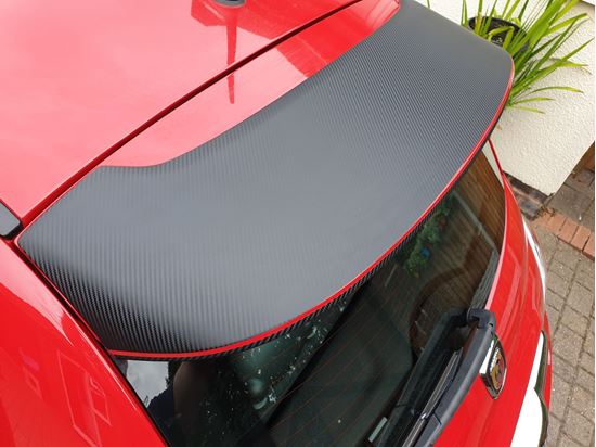 Zen Graphics - Fiat 595 rear Spoiler wing Vinyl overlay