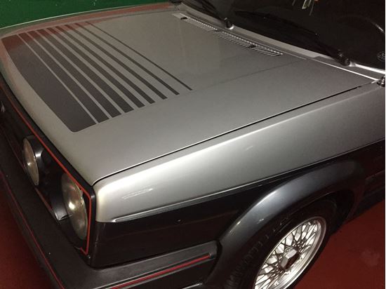 Zen Graphics - MK2 Golf / Jetta Bonnet fade Stripes / Sticker