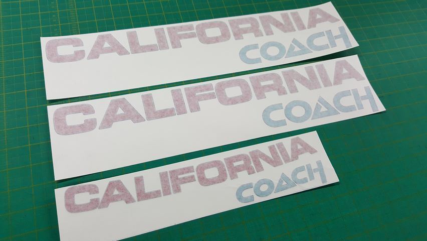 Zen Graphics - T4 California Coach replacement Decals / Sticker RED
