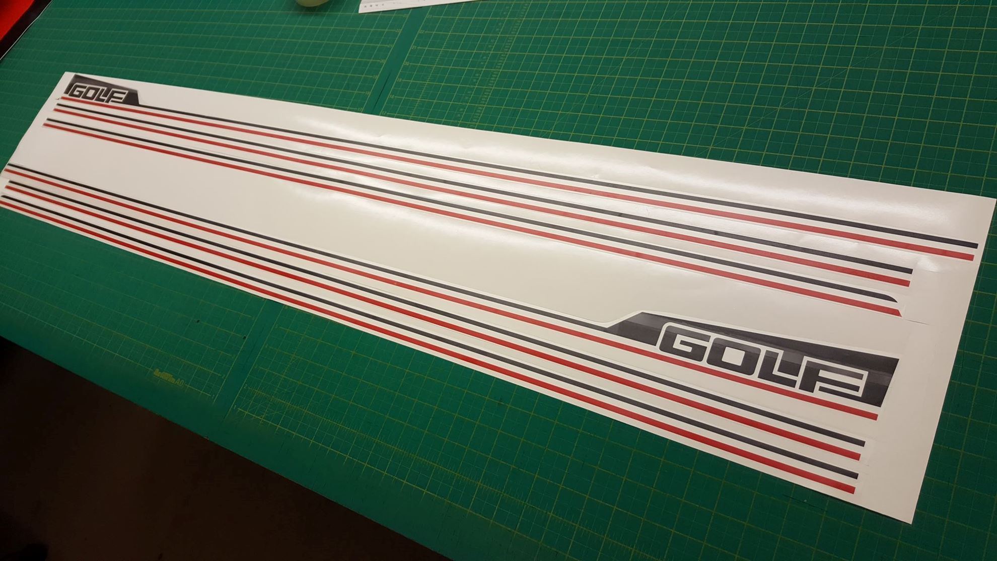 Zen Graphics - MK2 Golf side Stripes and rear quarter "Golf" Stickers ...
