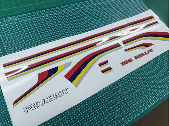 Zen Graphics - Peugeot 106 Rallye S1 replacement Stripes & Decals