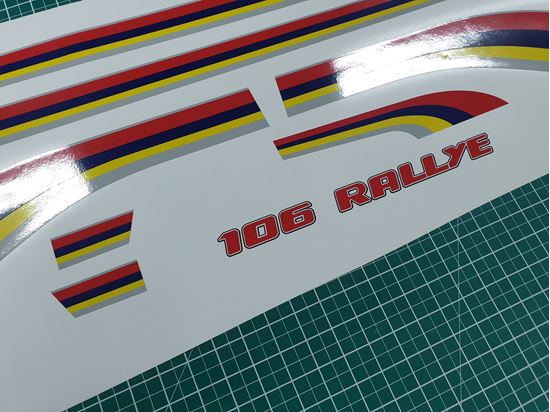 Zen Graphics - Peugeot 106 Rallye S1 replacement Stripes & Decals