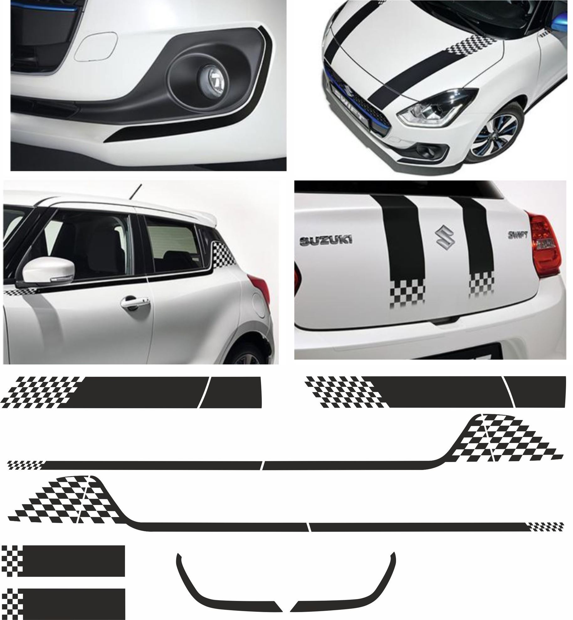 Zen Graphics - Suzuki Swift 2006 - 17 full Graphics / Stickers kit
