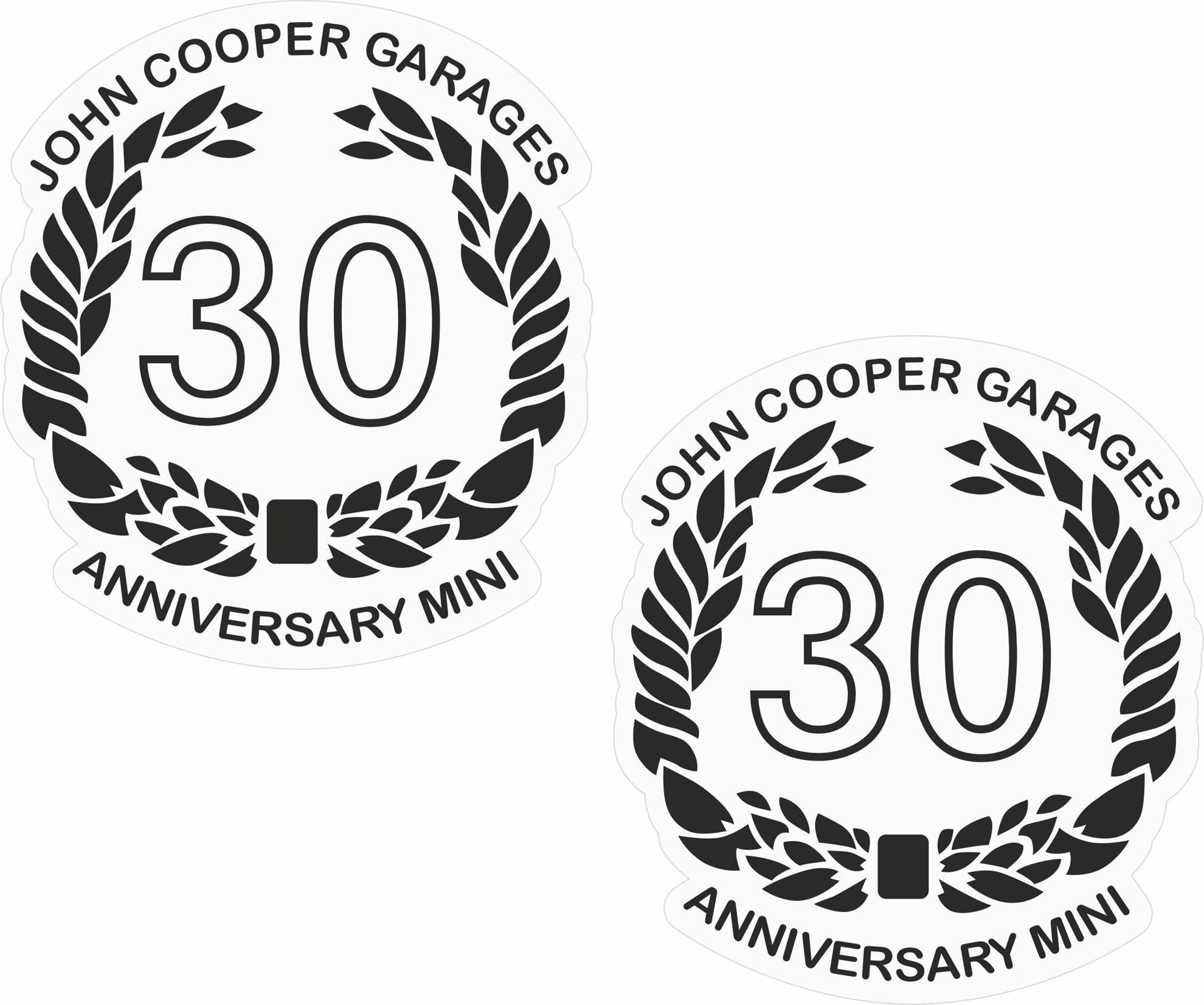 Zen Graphics - Mini John Cooper Garages 30th Anniversary Decals / Stickers