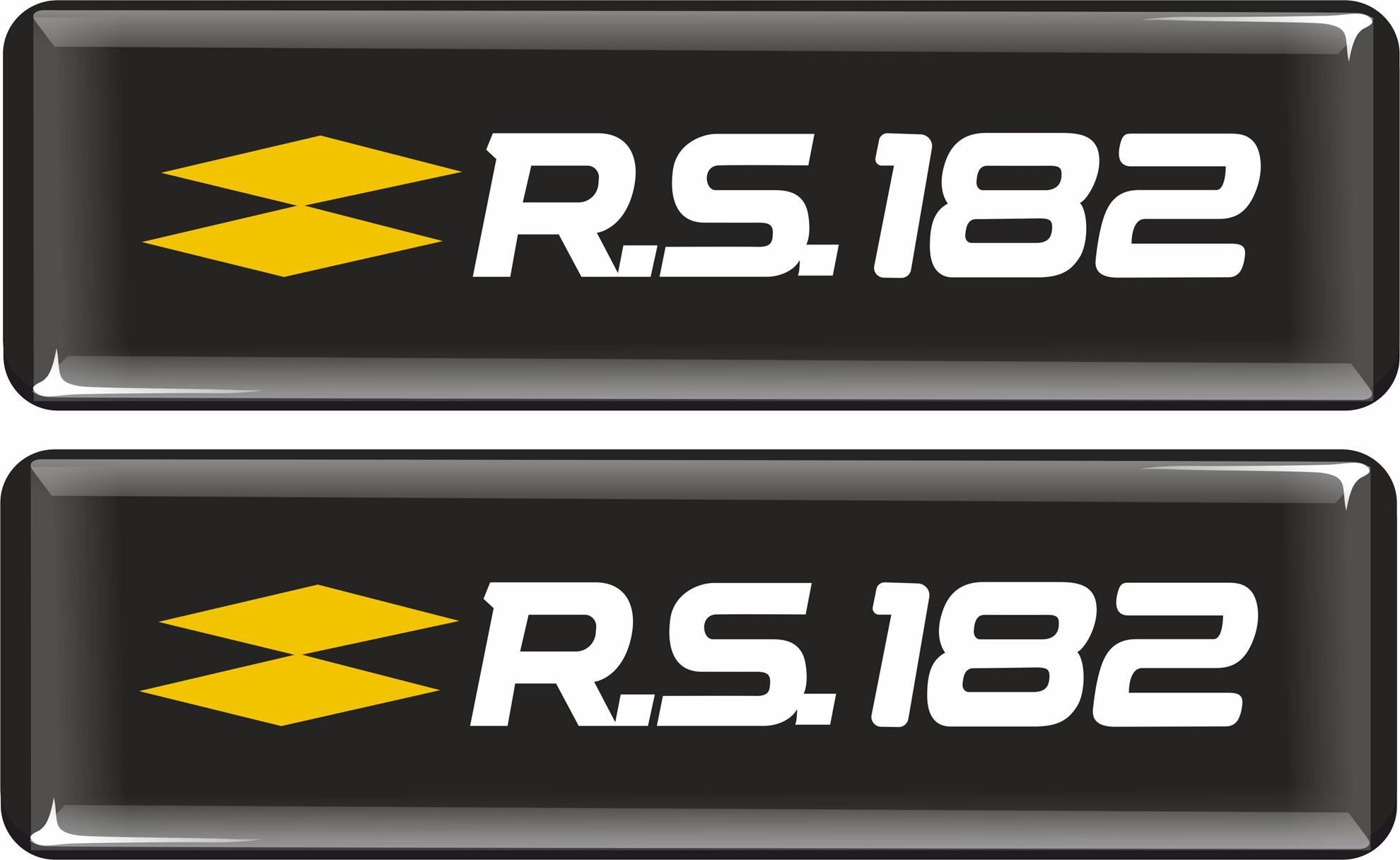 Zen Graphics - Renault Clio R.S. 182 Gel Badges 65mm x 15mm