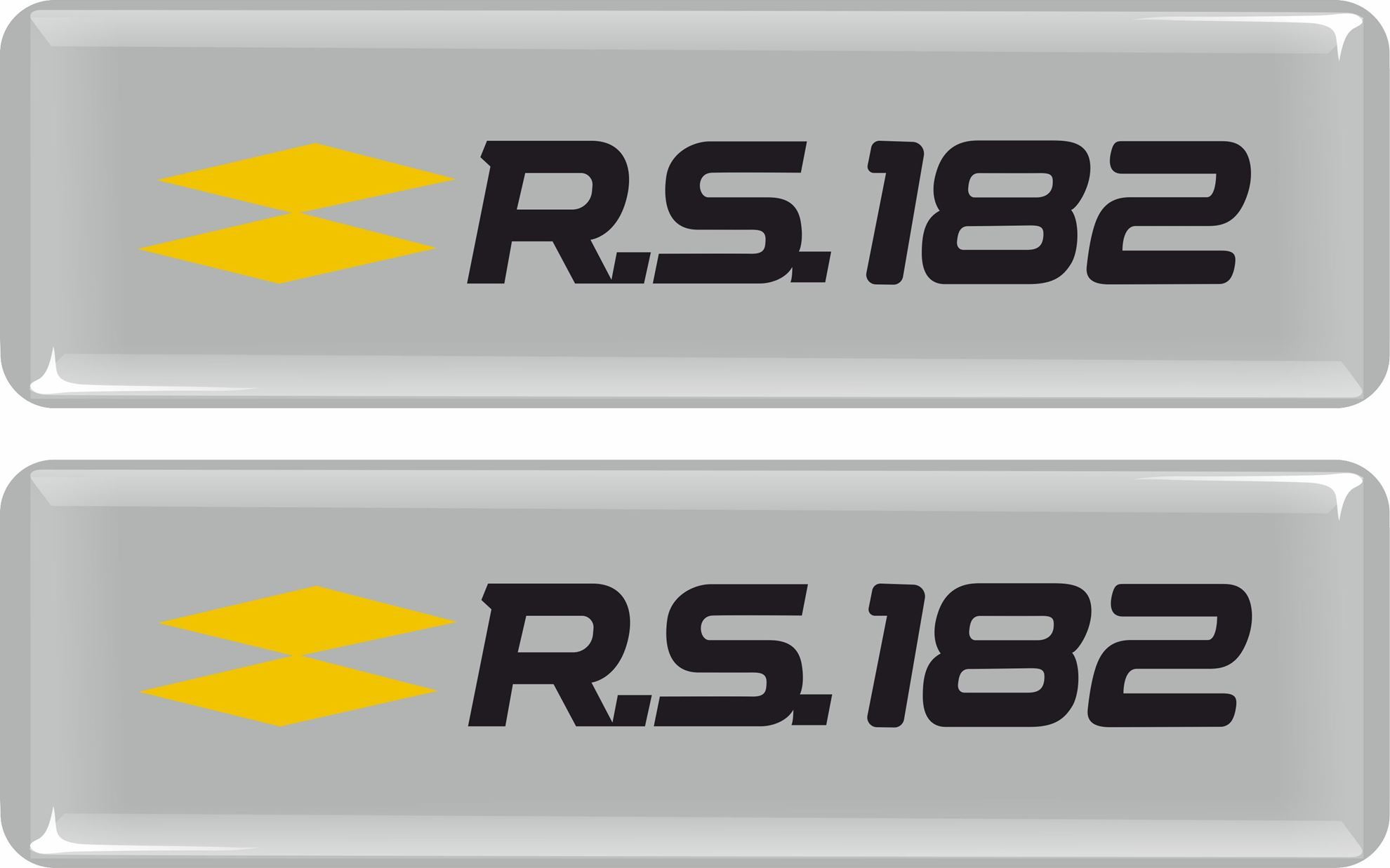Zen Graphics - Renault Clio R.S. 182 Gel Badges 65mm x 15mm