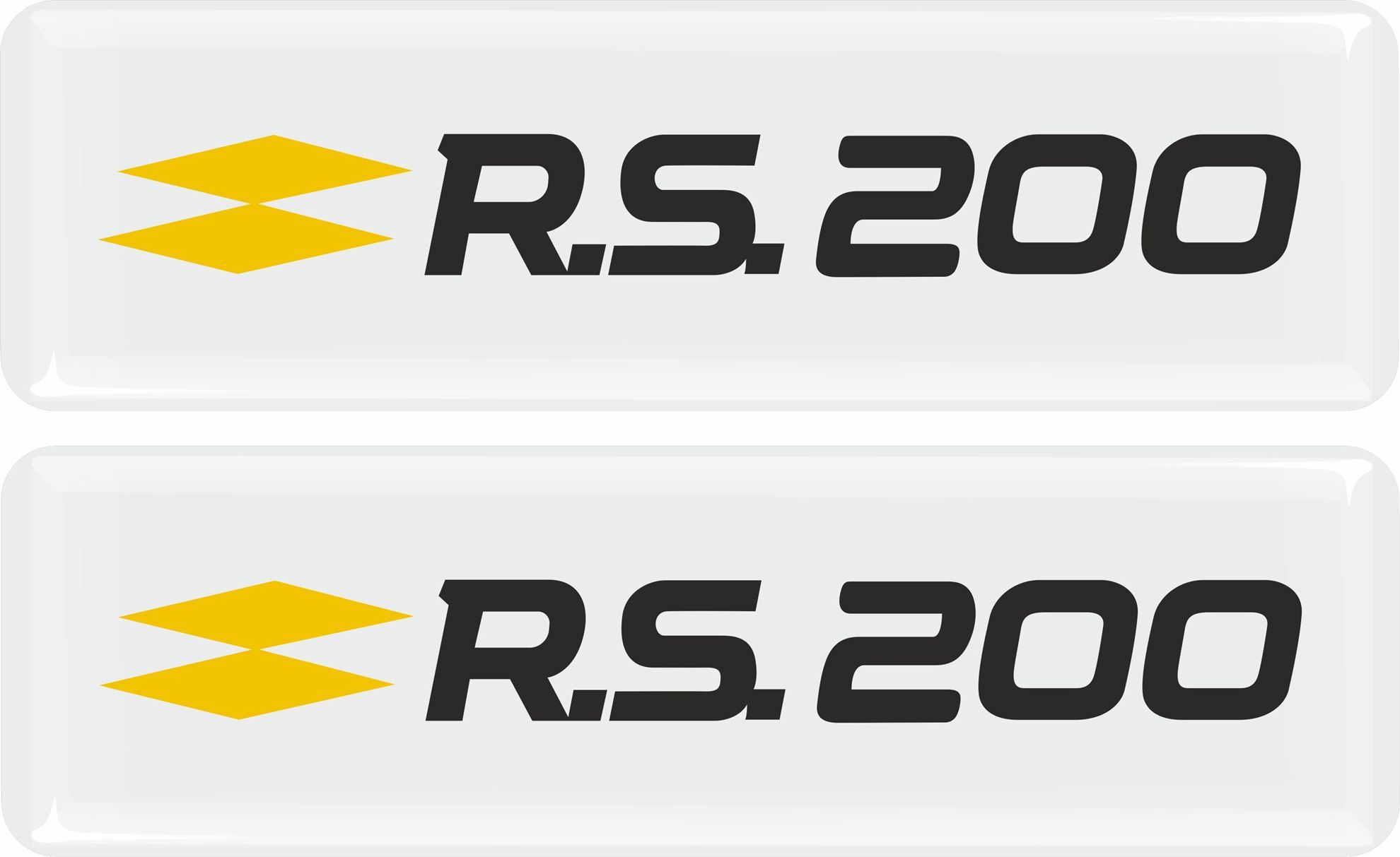 Zen Graphics - Renault Clio R.S. 200 Gel Badges 65mm x 15mm