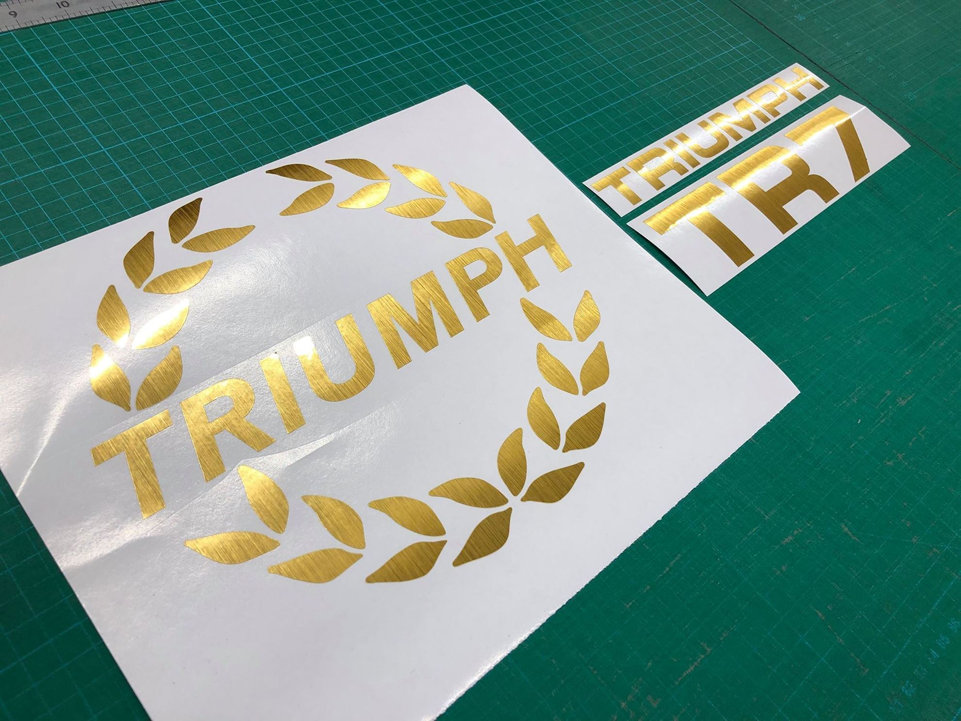 Zen Graphics - Triumph TR7 Brushed Chrome replacement Decals / Stickers