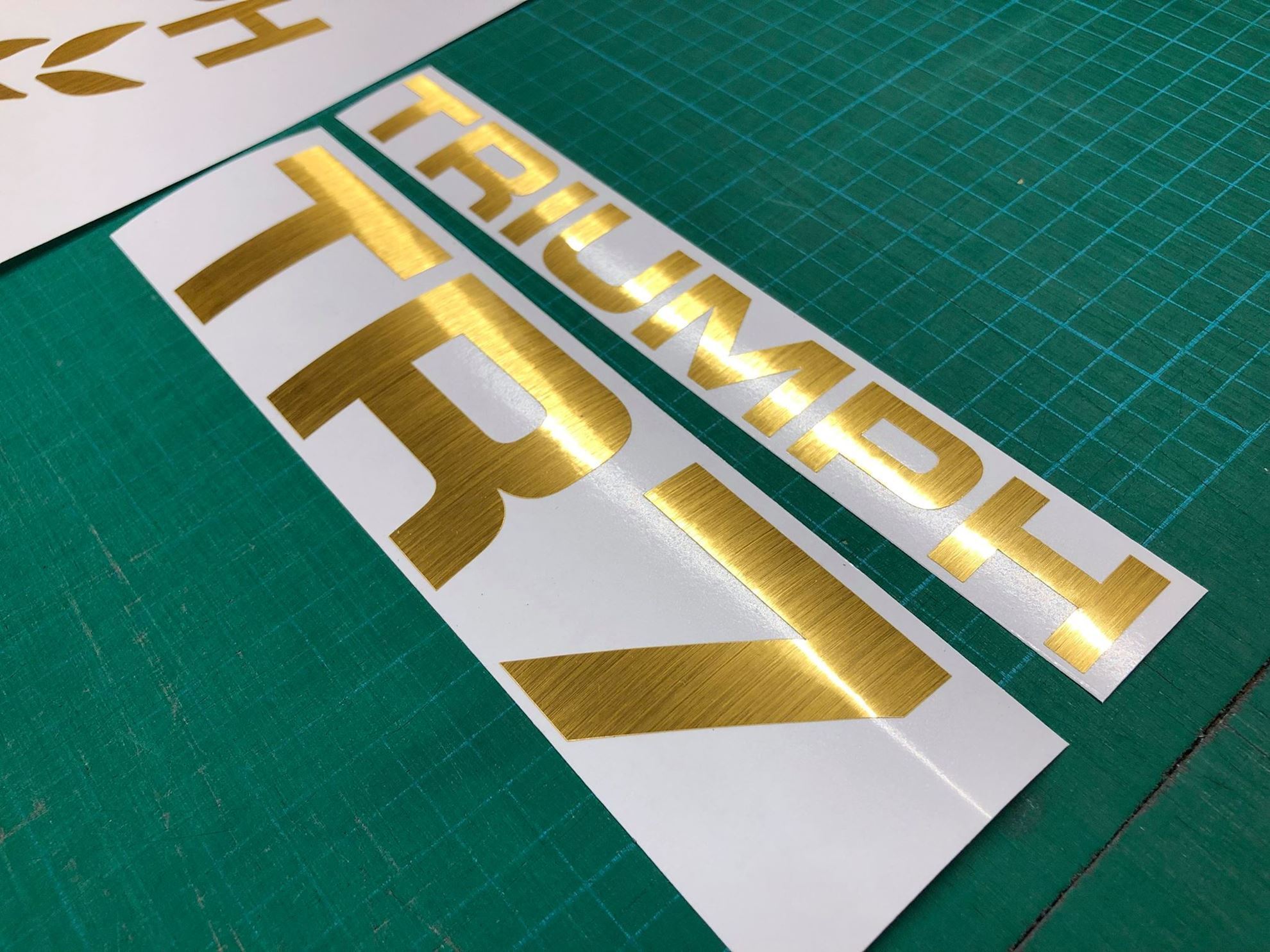 Zen Graphics - Triumph TR7 Brushed Chrome replacement Decals / Stickers