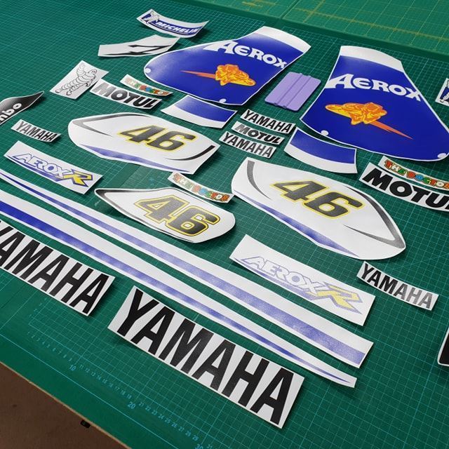 Zen Graphics - Yamaha Aerox R Rossi Livery 2006 race replica Decals ...