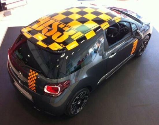 Zen Graphics - DS3 Chequered roof Decals / stickers FACTORY FIT