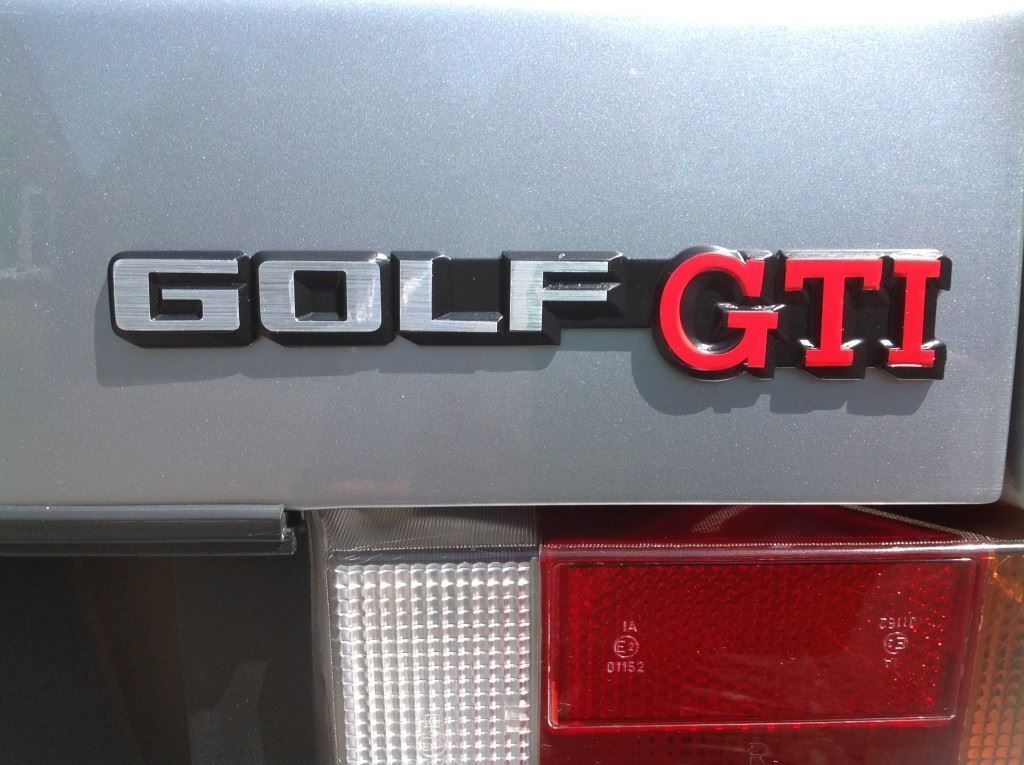 Zen Graphics - Golf Cabriolet GTI Mk1 rear Badge restoration overlay ...
