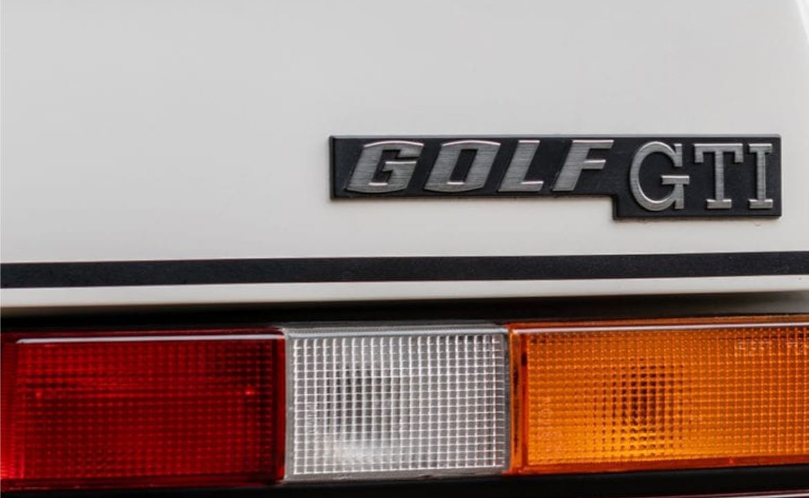 Zen Graphics - Golf GTI Mk1 rear Badge restoration overlay Decal / Sticker