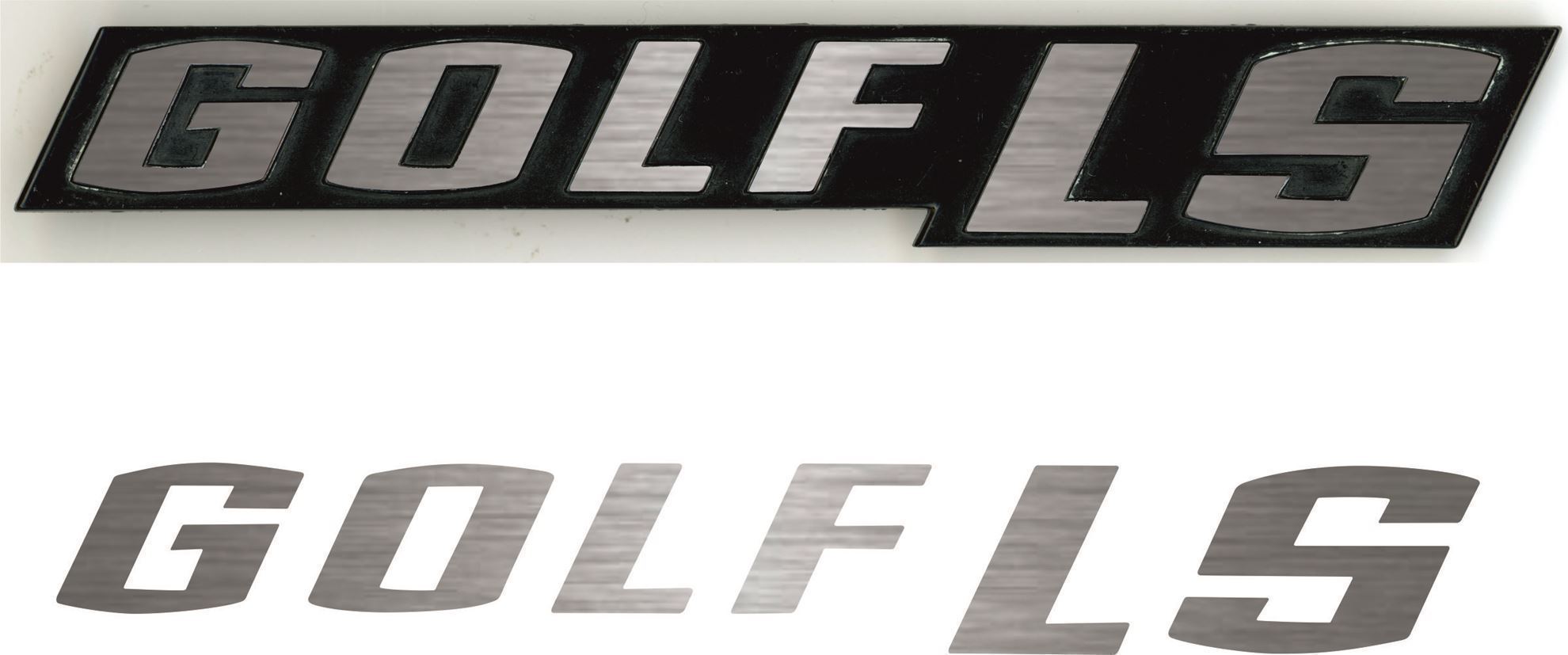 Zen Graphics - Golf LS MK1 rear Badge restoration overlay Decal / Sticker