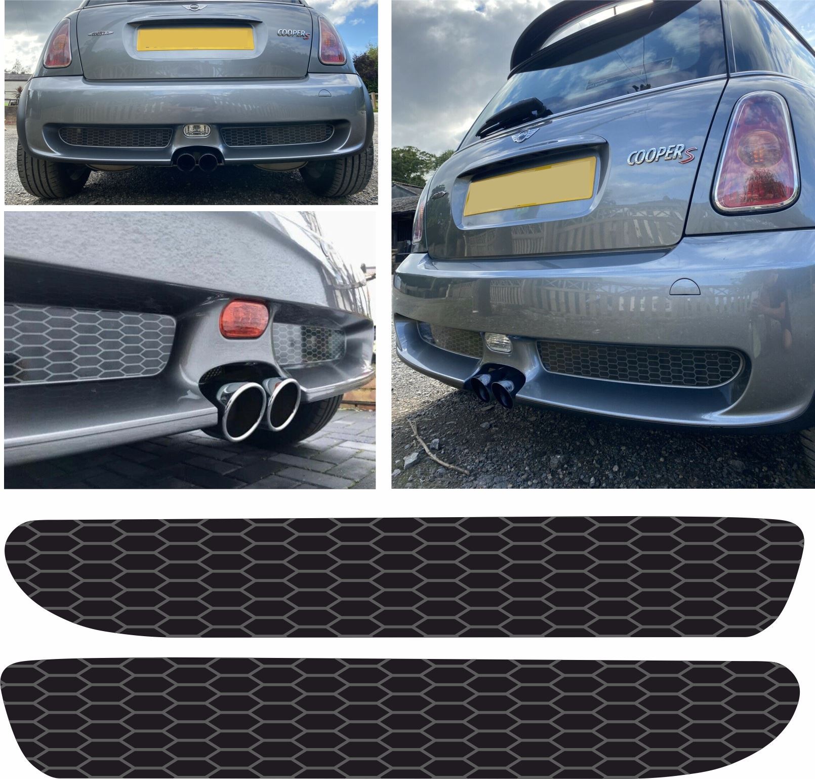 Zen Graphics - Mini R52 / R53 Cooper S / JCW Aero rear Bumper Grill ...