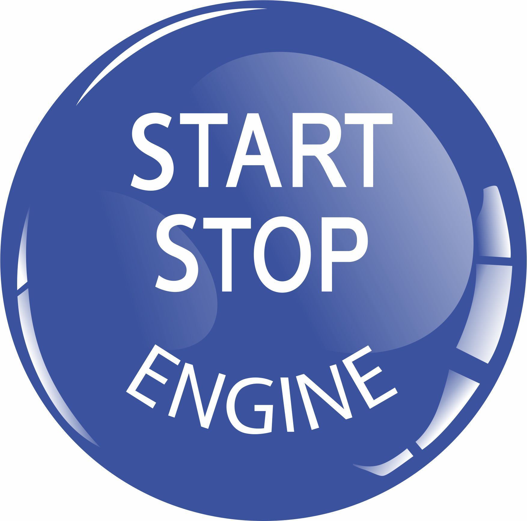 Zen Graphics - Start / Stop Engine Gel Badge