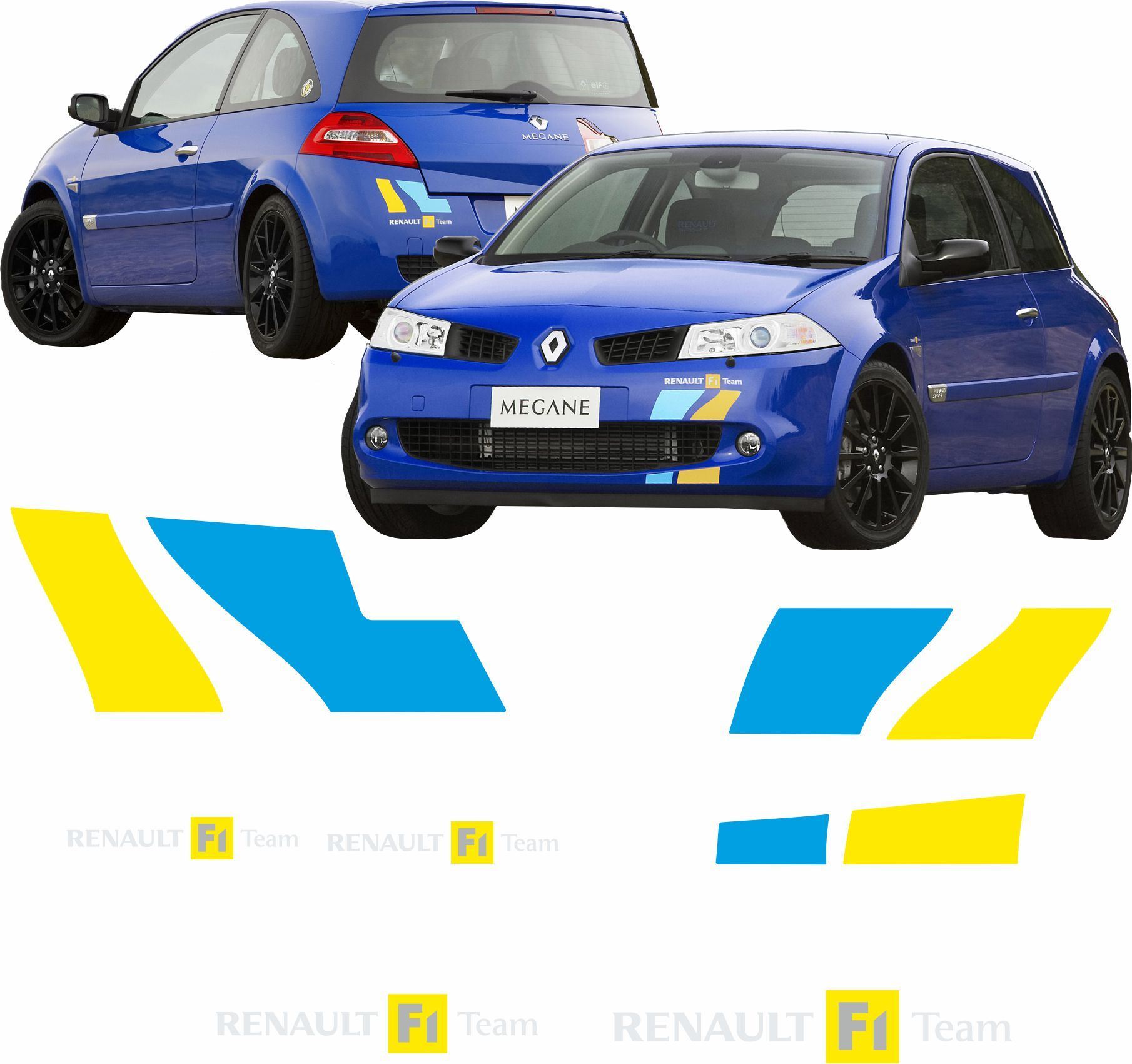 Zen Graphics - Renault Megane R26 F1 Team replacement Decals / Stickers
