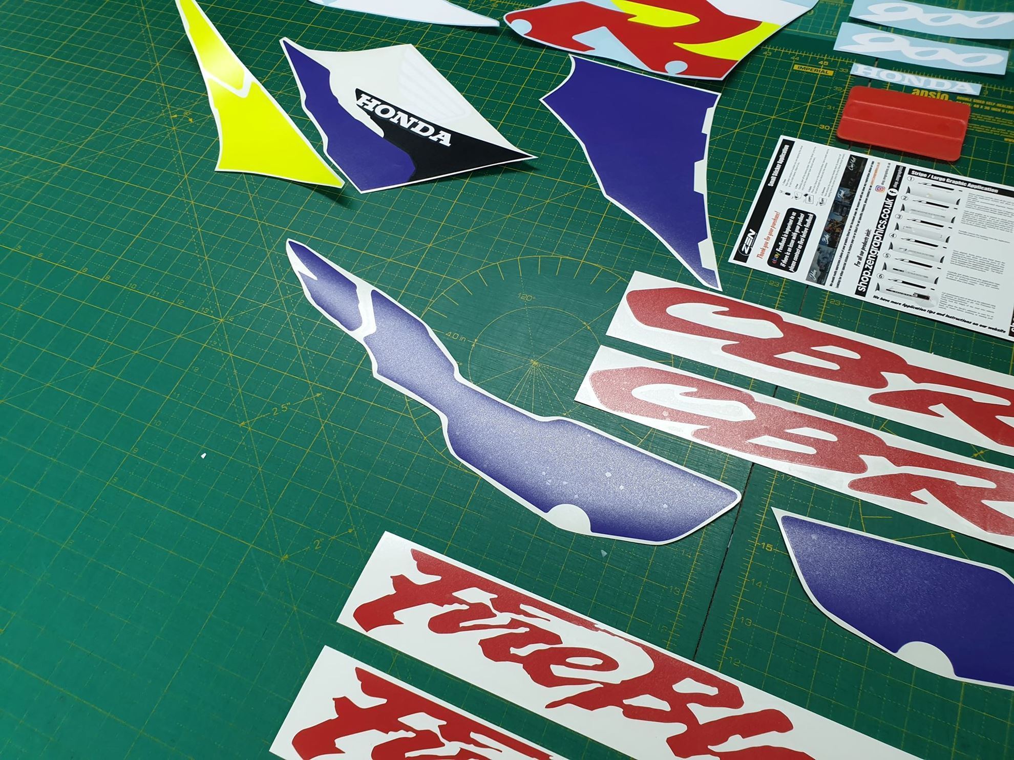 Zen Graphics - Honda CBR 900RR Fireblade 1996 - 1997 replacement Decals ...