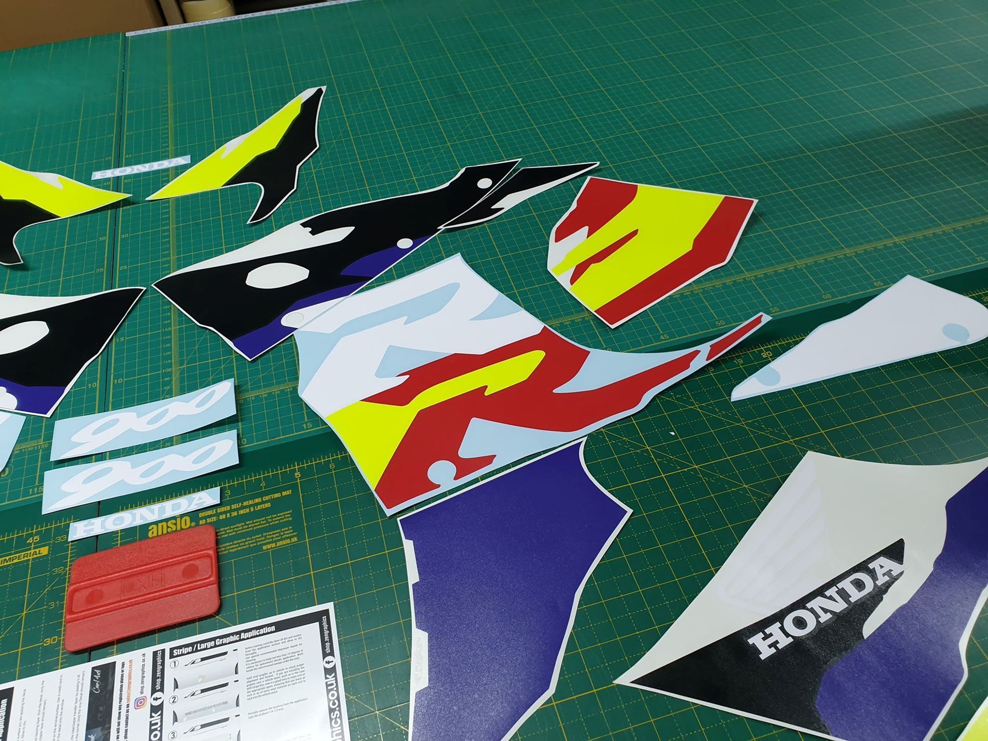 Zen Graphics - Honda CBR 900RR Fireblade 1996 - 1997 replacement Decals ...