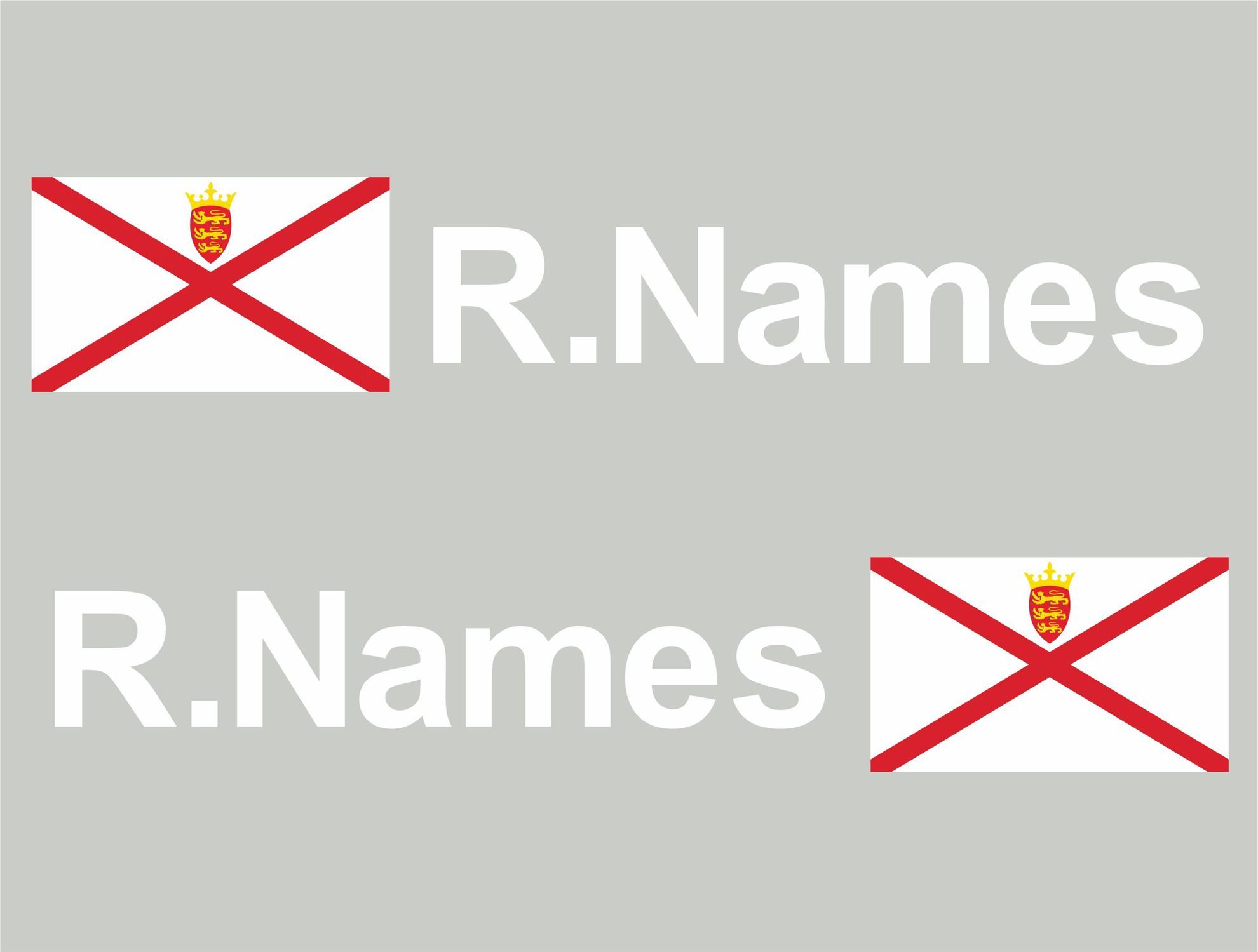 Zen Graphics - Jersey Glass / Panel Driver Name Decals / Stickers