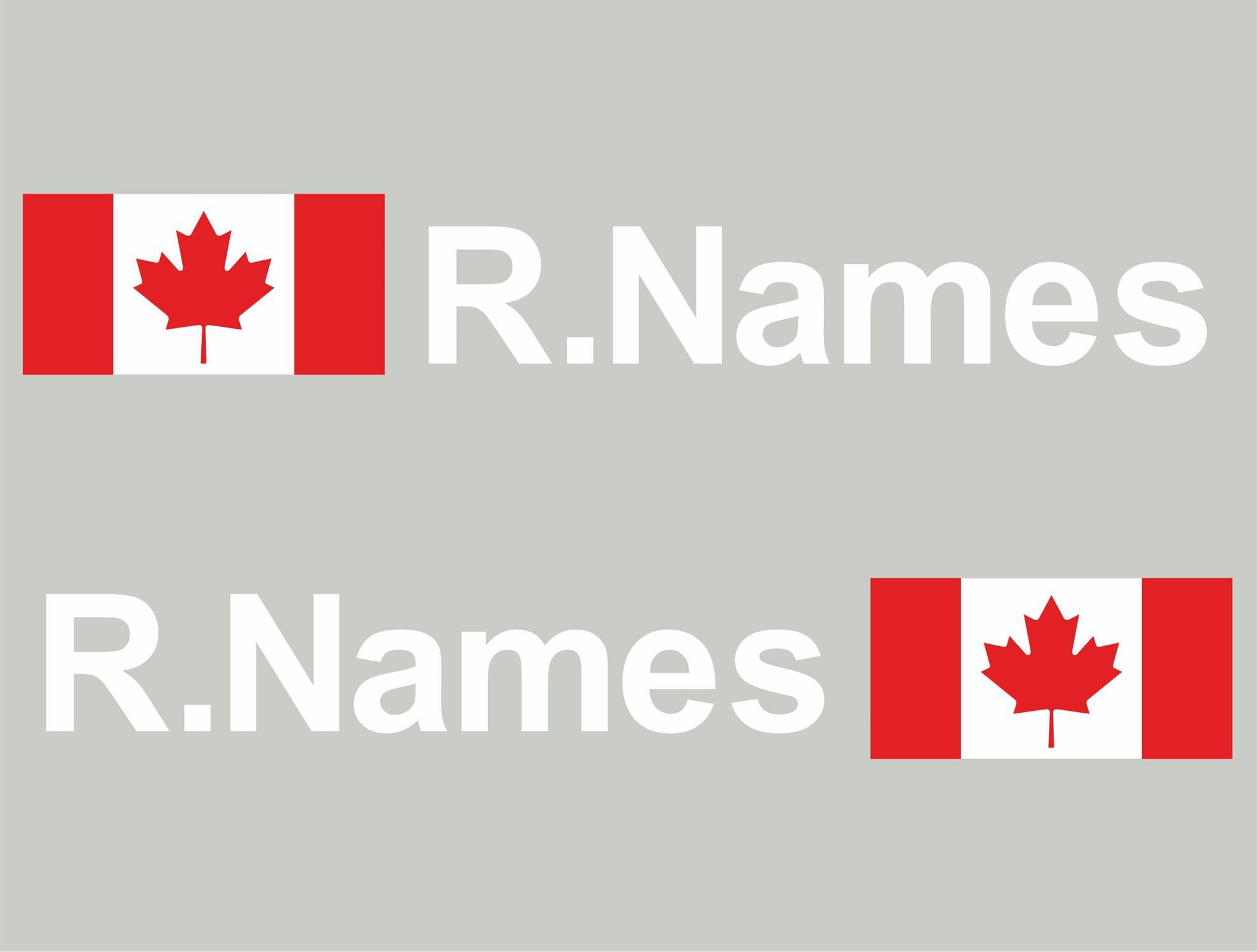 Zen Graphics - Canada Glass / Panel Driver Name Decals / Stickers