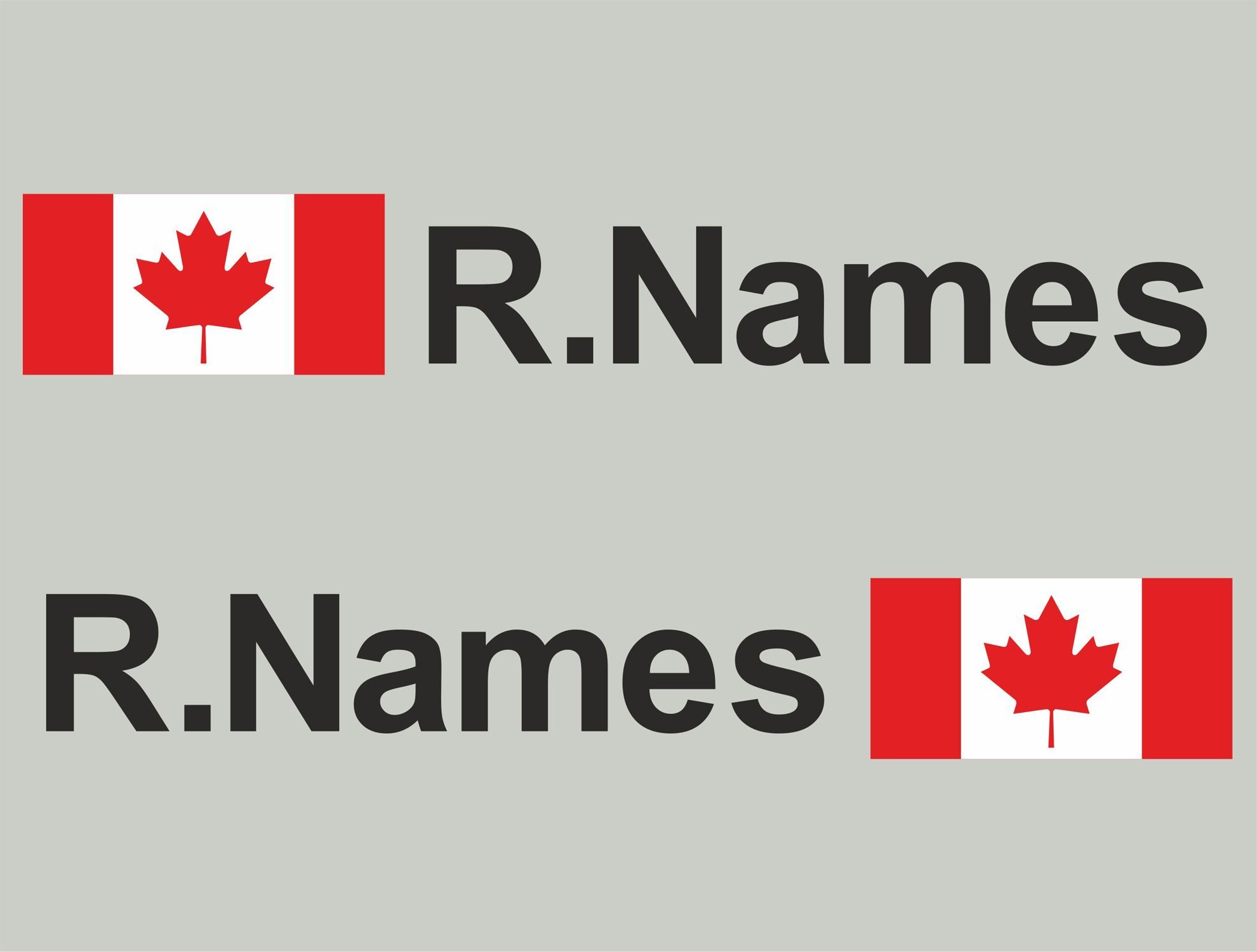 Zen Graphics - Canada Glass / Panel Driver Name Decals / Stickers