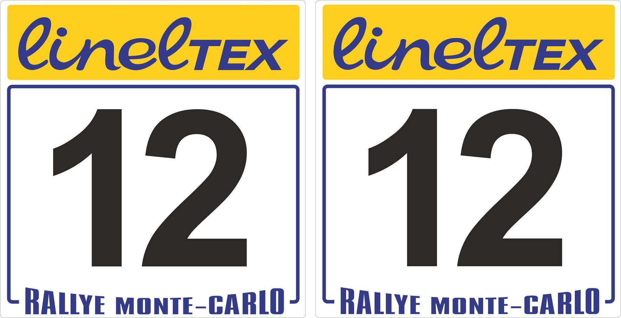 Zen Graphics - Rallye Monte Carlo LinelTEX Door Numbers