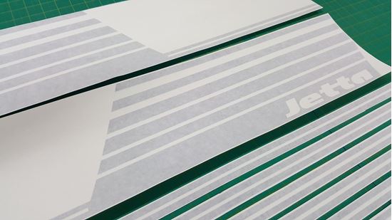 Zen Graphics - VW Jetta MK2 Double side and rear quarter Stickers / Stripes