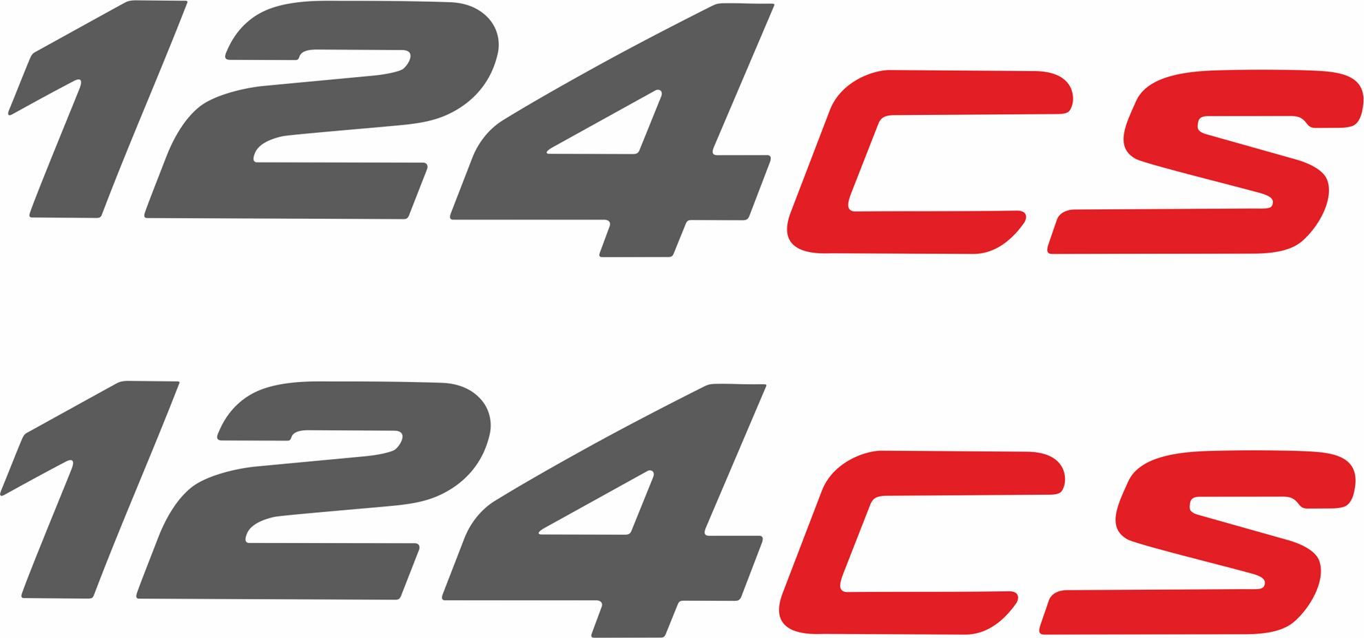 Zen Graphics - Fiat 124 CS Decals / Stickers