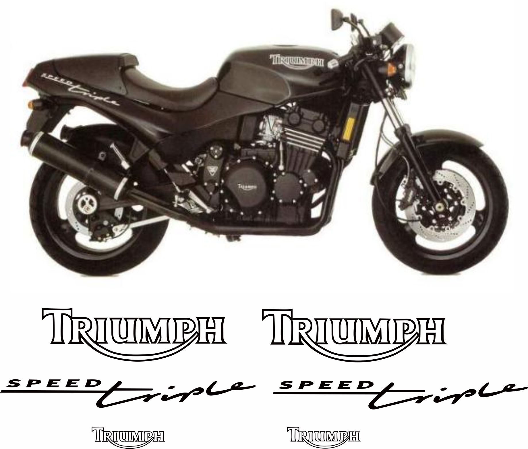 Zen Graphics - Triumph Speed Triple 1994 - 1996 Decals / Stickers