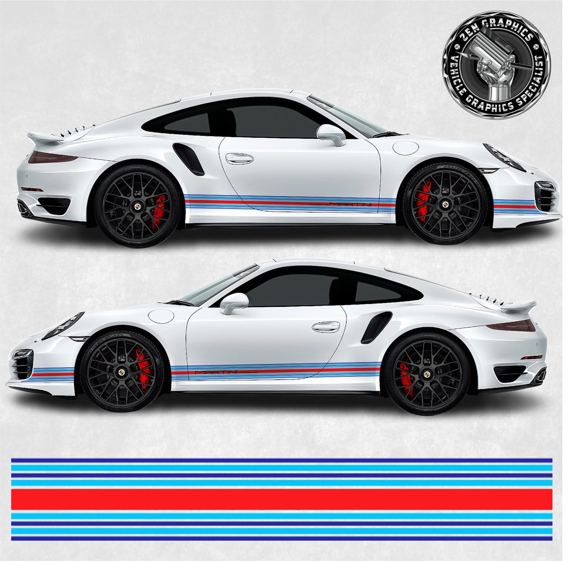 Zen Graphics - 991 Martini theme Stripes