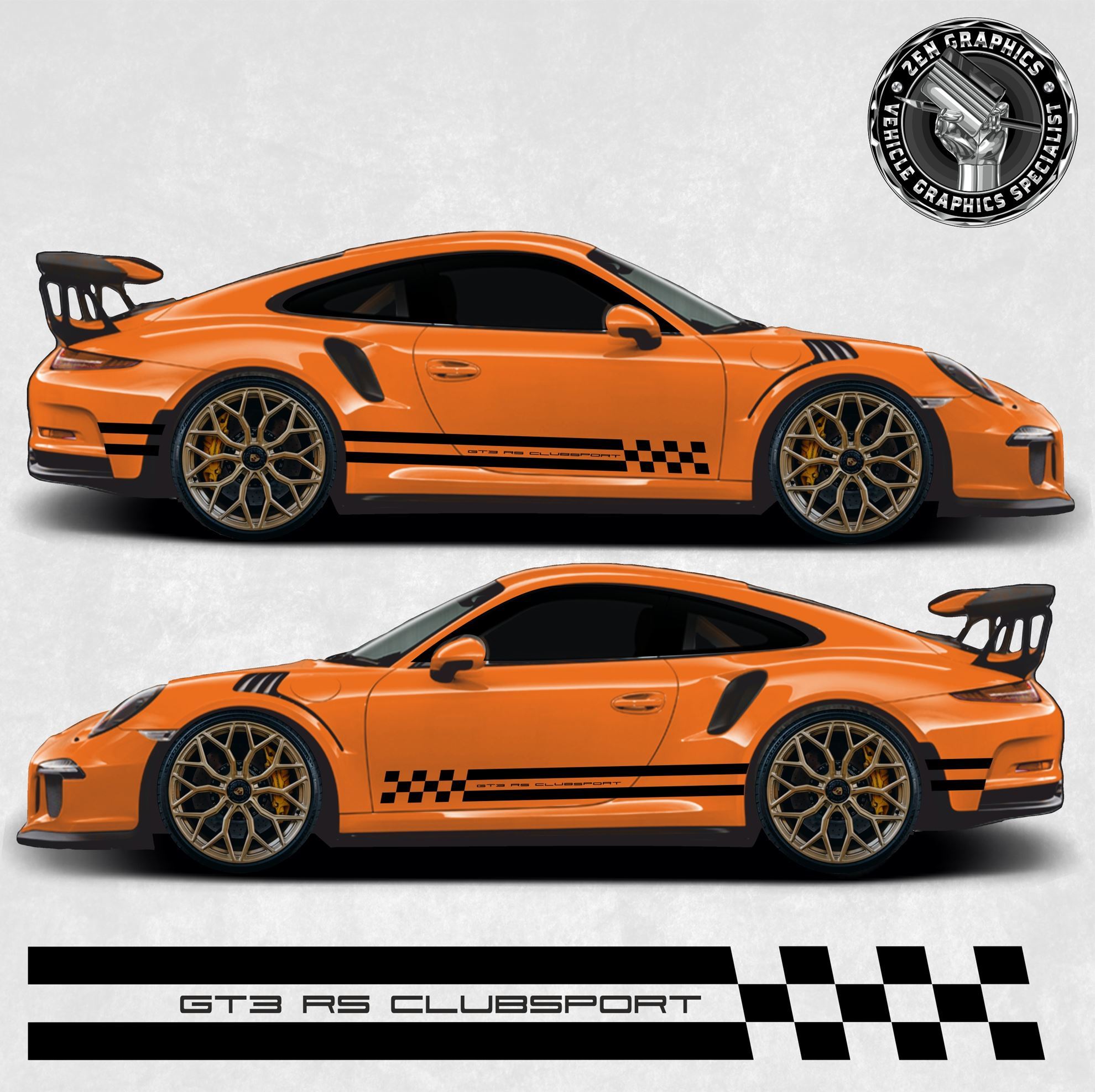 Zen Graphics - 991 GT3 RS side Stripes