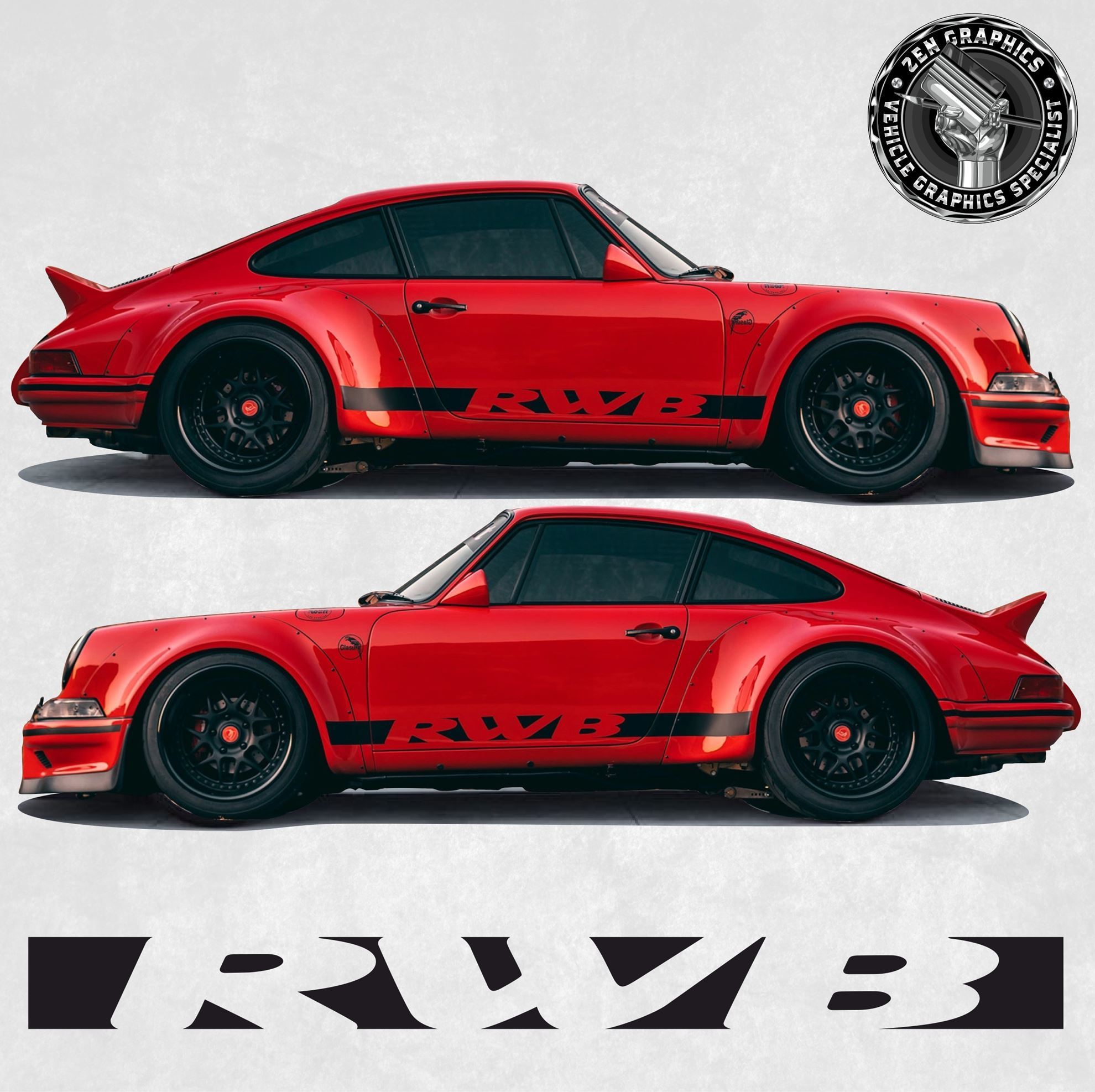 Zen Graphics - 911 RWB side Stripes (Fits all 911 variants)